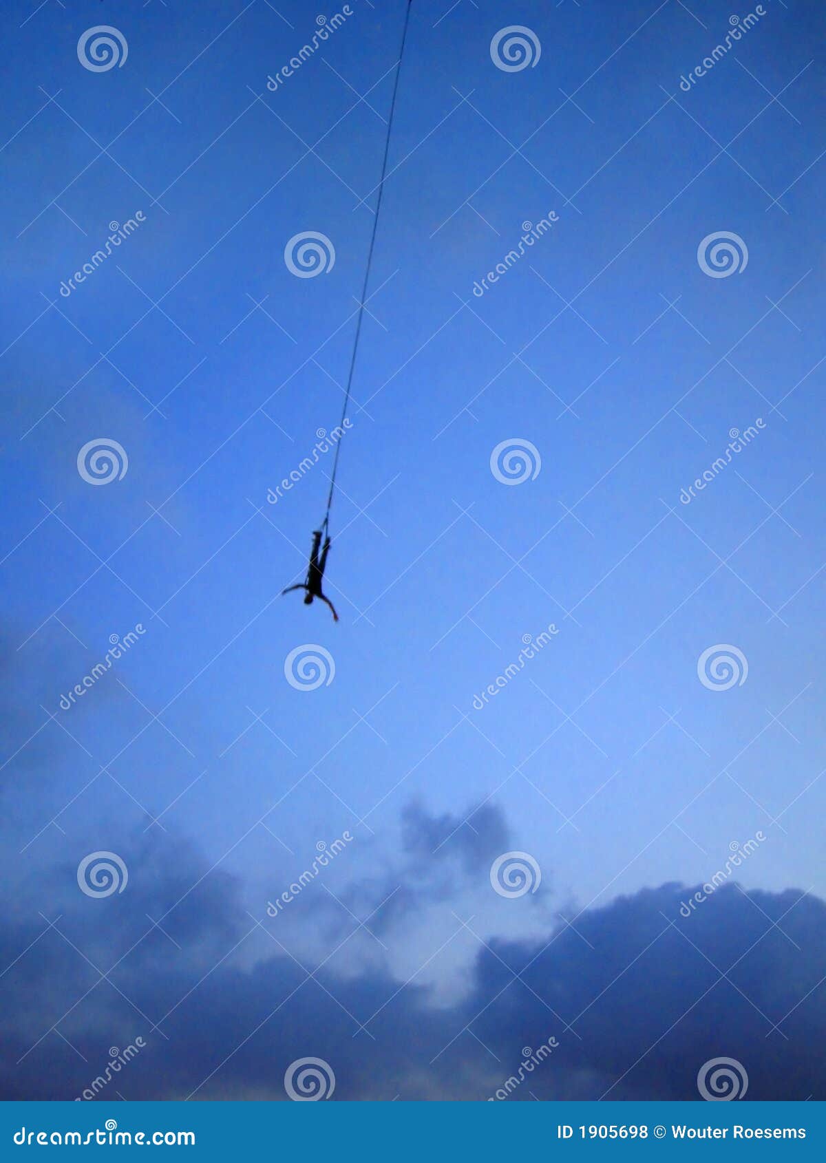 Bungee jumping at dusk stock photo. Image of outside, bungee - 1905698