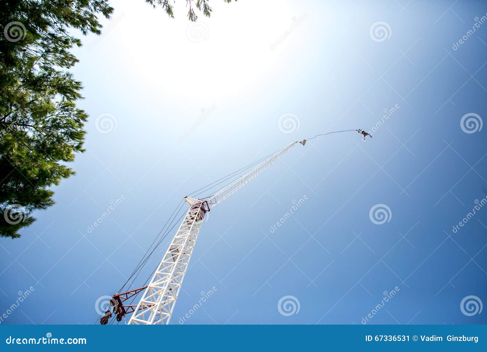 Bungee jumping man stock image. Image of party, jump - 67336531