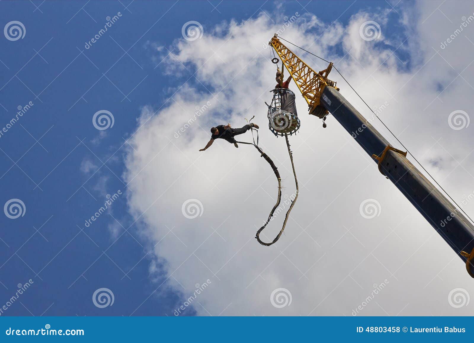 Bungee jumping editorial stock photo. Image of freedom - 48803458