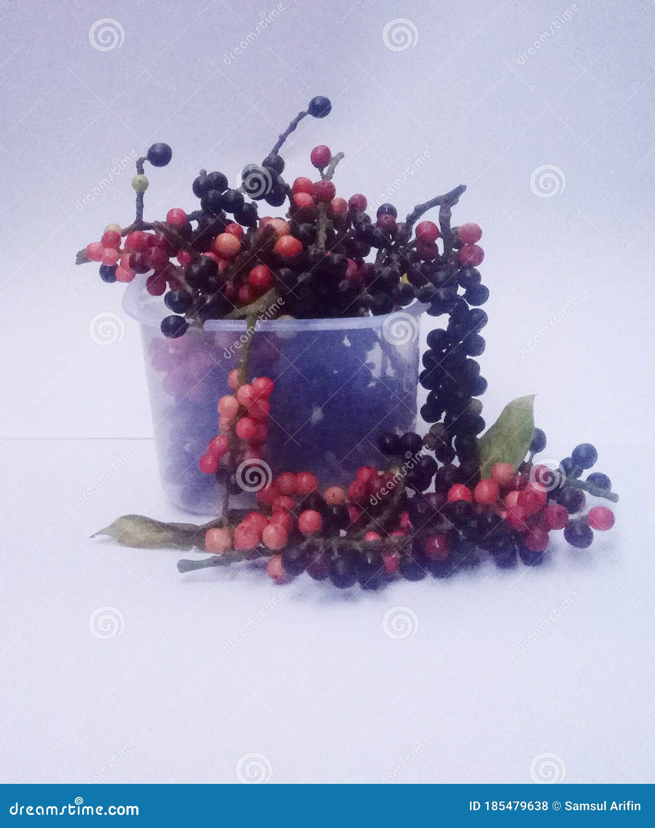 Buni fruit on the box stock photo. Image of flower, lilac - 185479638