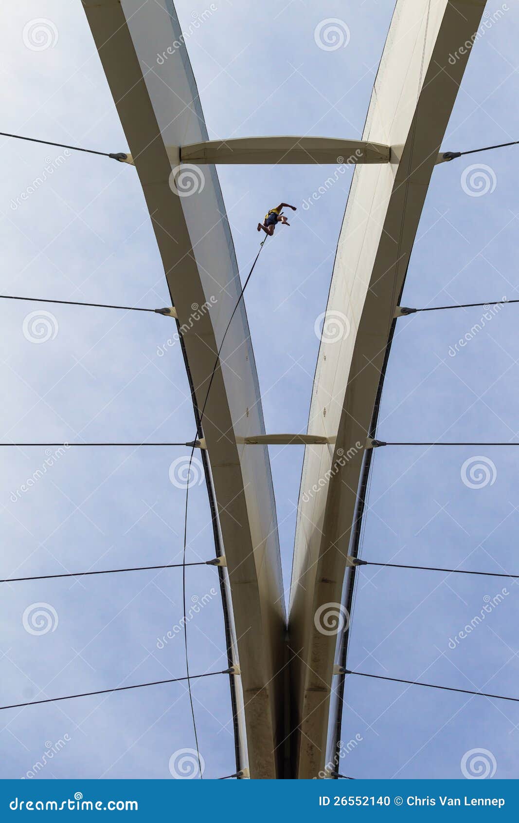 Bunjee Jumping Stadium Extreme Rush Editorial Image - Image of rope ...