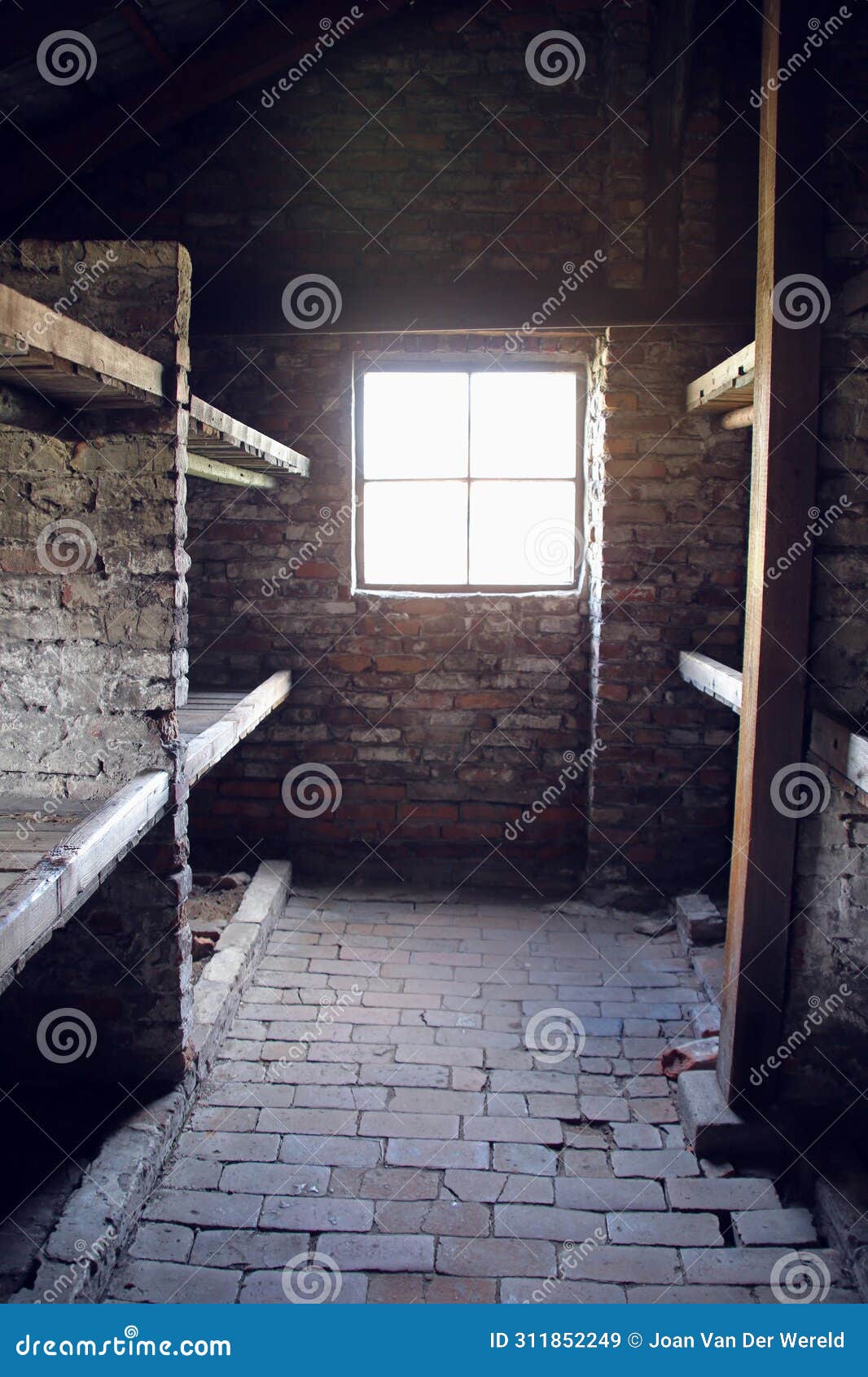 Interior of a Prisoner Barrack, Auschwitz Birkenau Concentration Camp ...