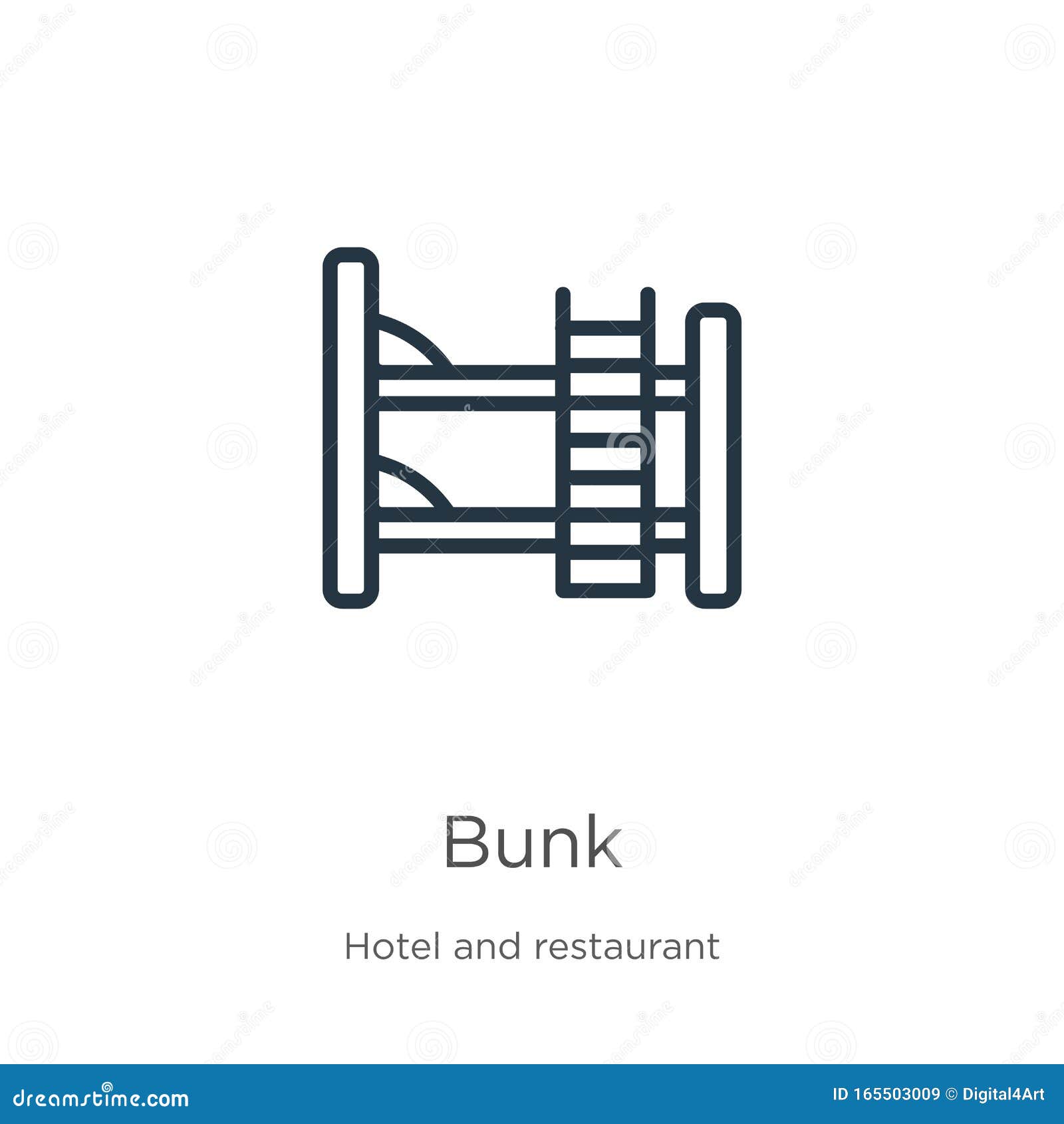 Bunk Icon Vector Isolated On White Background, Bunk Sign ...