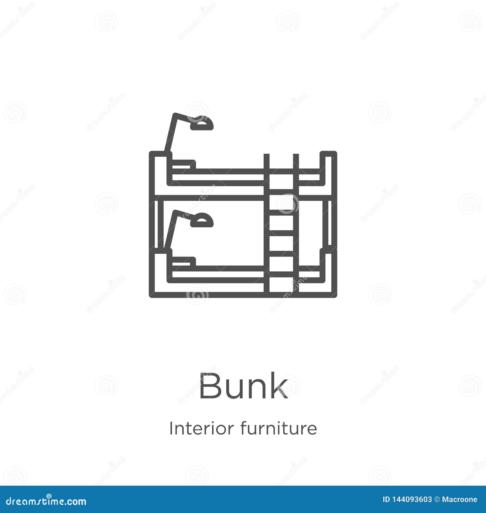 Bunk Icon Vector Isolated On White Background, Bunk Sign ...