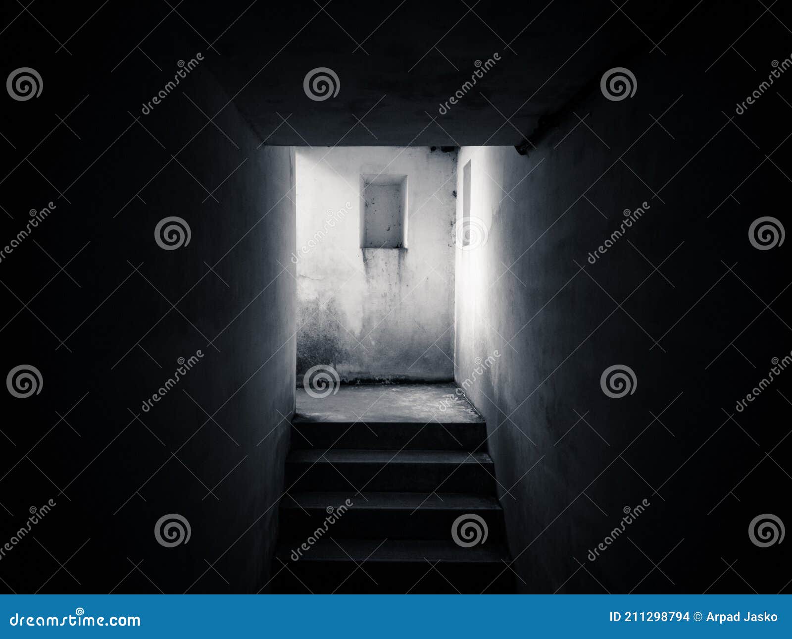 Bunker 9 stock photo. Image of darkness, wall, text - 211298794