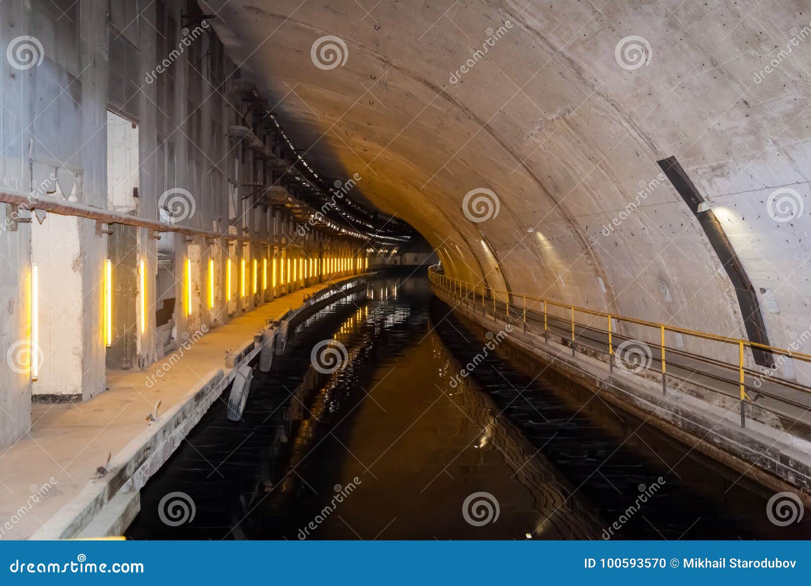 Bunker from Cold War, Object an Underground Submarine Base Stock Photo ...