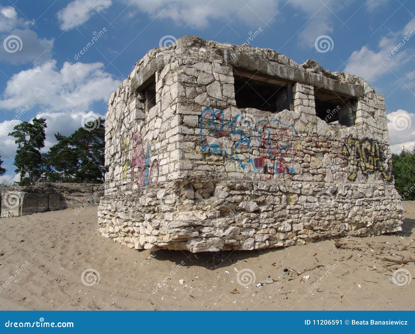 Bunker in the Desert Bledowska Stock Image - Image of silesia, upper ...