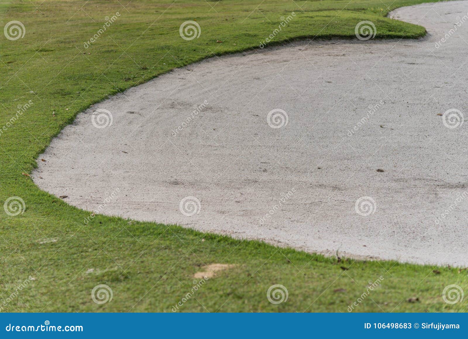 Bunker in golf field stock image. Image of landscape - 106498683