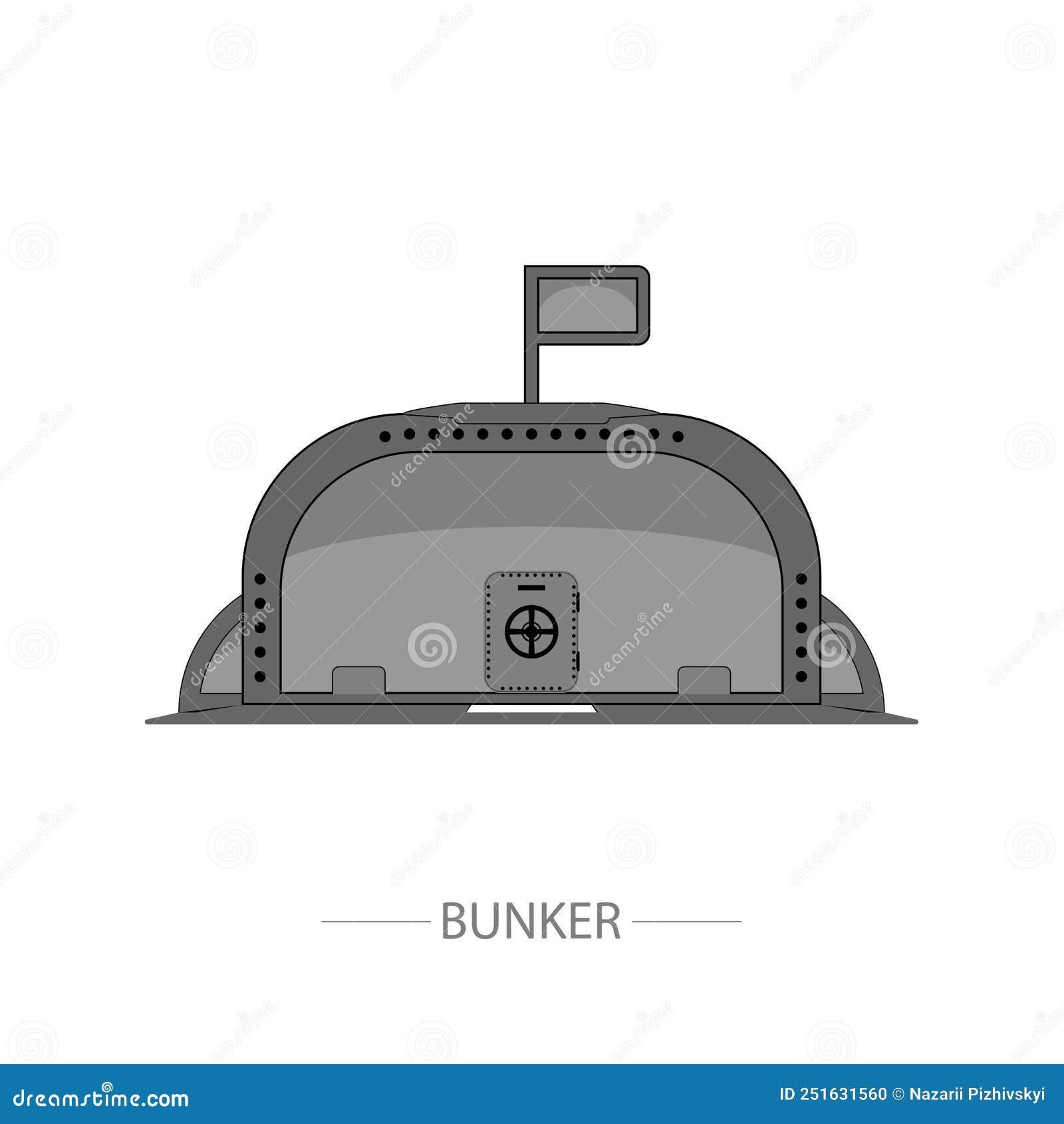 Bunker icon stock vector. Illustration of graphic, website - 251631560