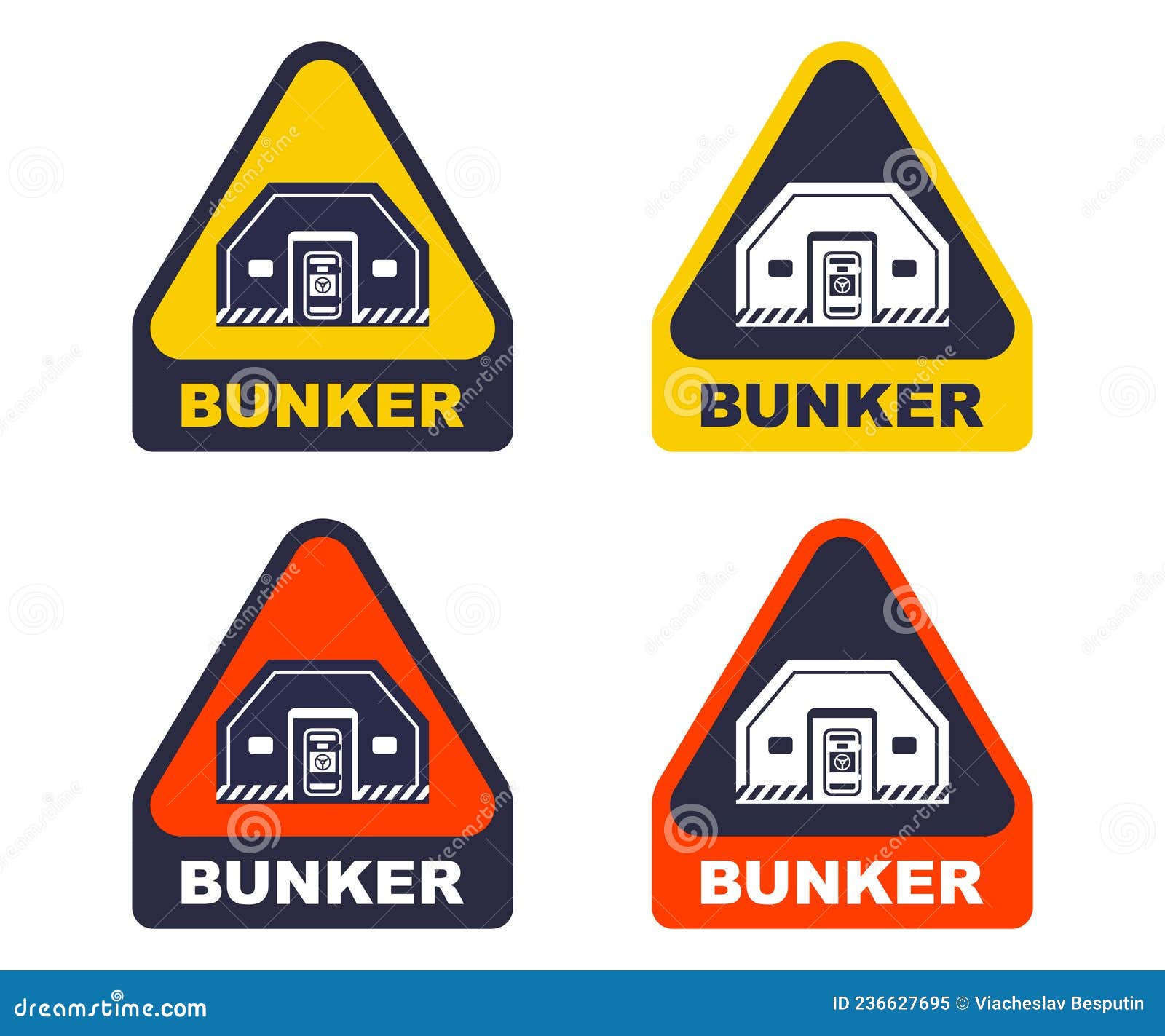 Bunker Icon Vector Sign And Symbol Isolated On White Background, Bunker ...