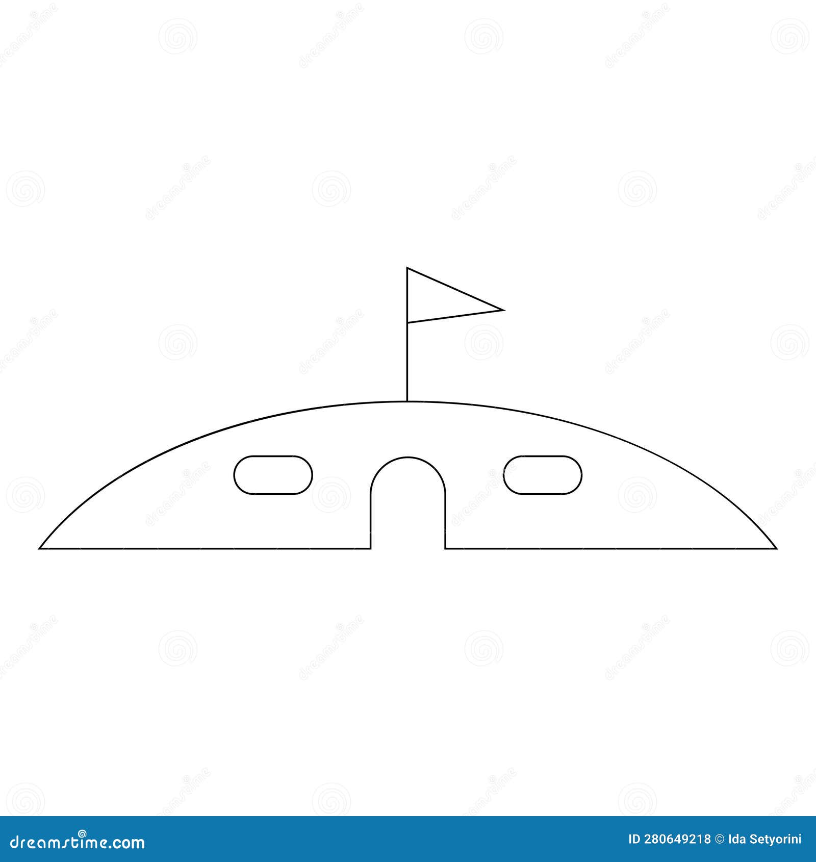 Bunker icon vector stock illustration. Illustration of safety - 280649218