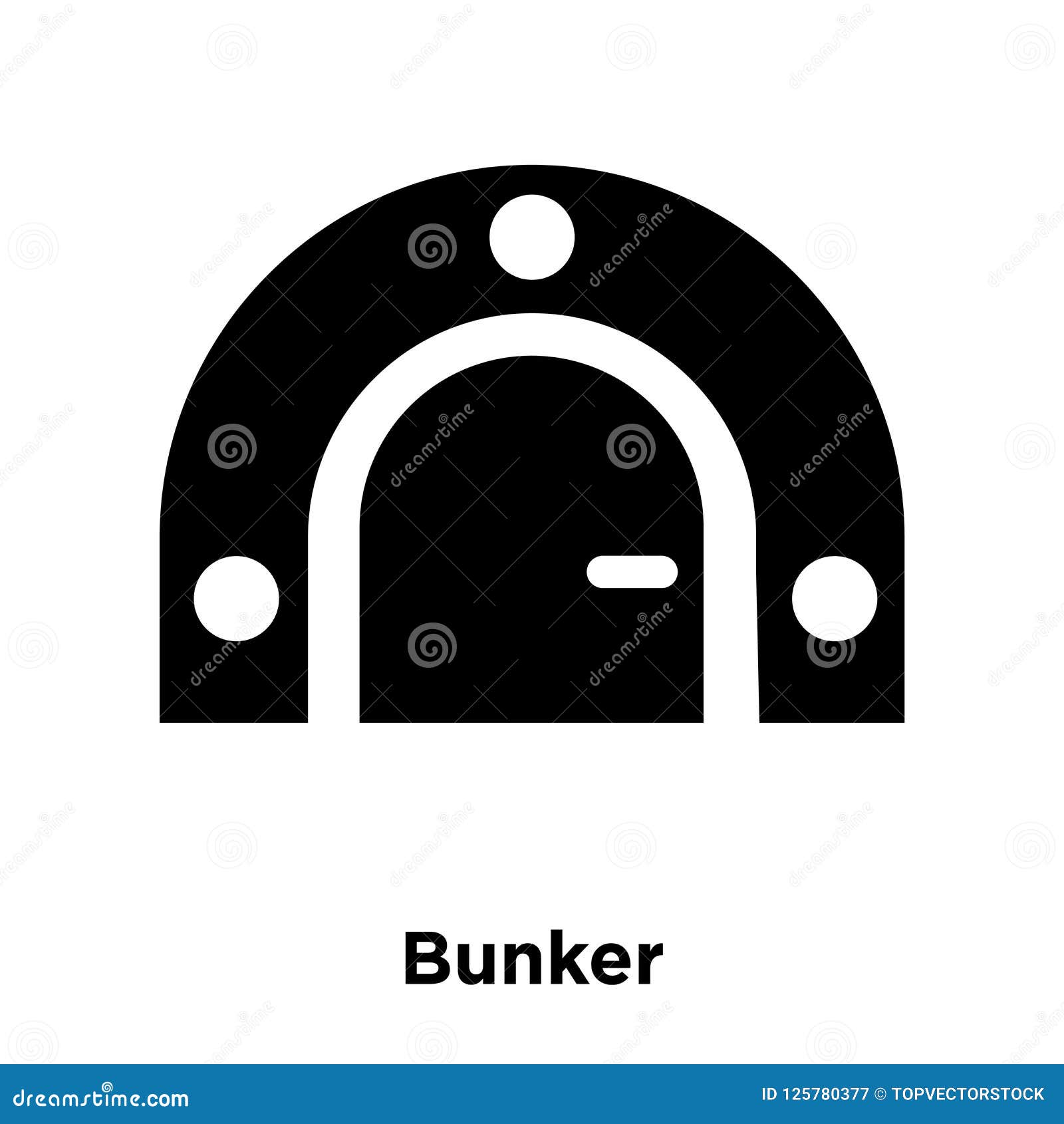 Bunker Icon Vector Isolated On White Background, Logo Concept Of ...