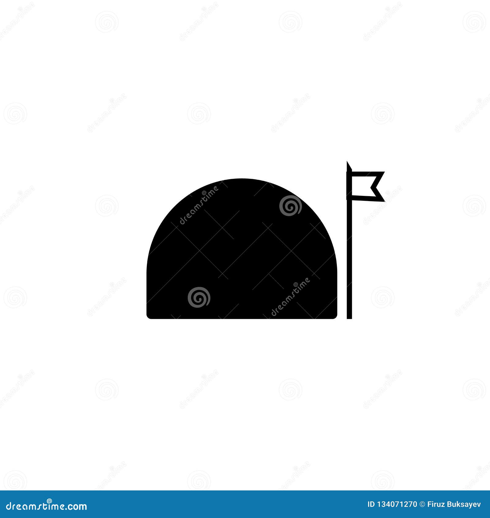 Bunker Icon Vector Sign And Symbol Isolated On White Background, Bunker ...