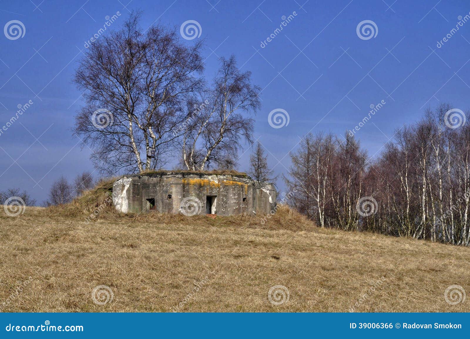 Light Fortification Building - Bunker And An Anti-tank Hedgehogs ...