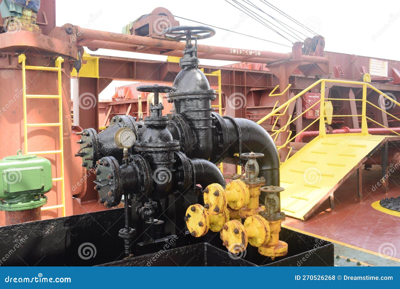 Bunker manifolds stock photo. Image of shipping, manifolds - 270526268