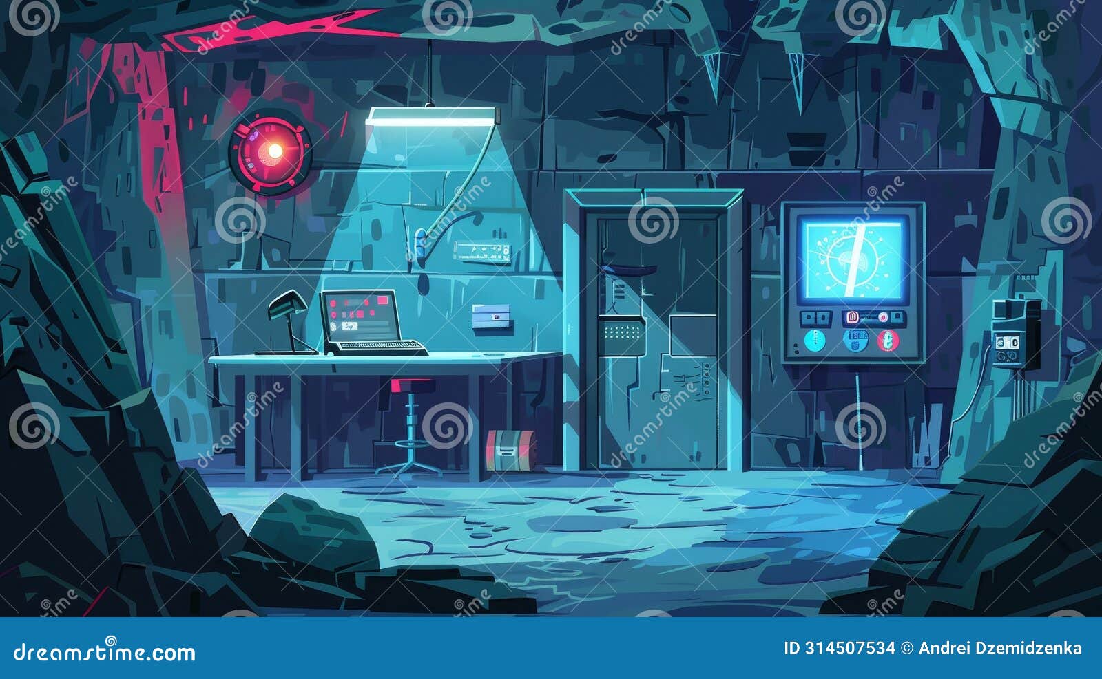 Bunker, Scientific Laboratory for Secret Project Research. Headquarters ...