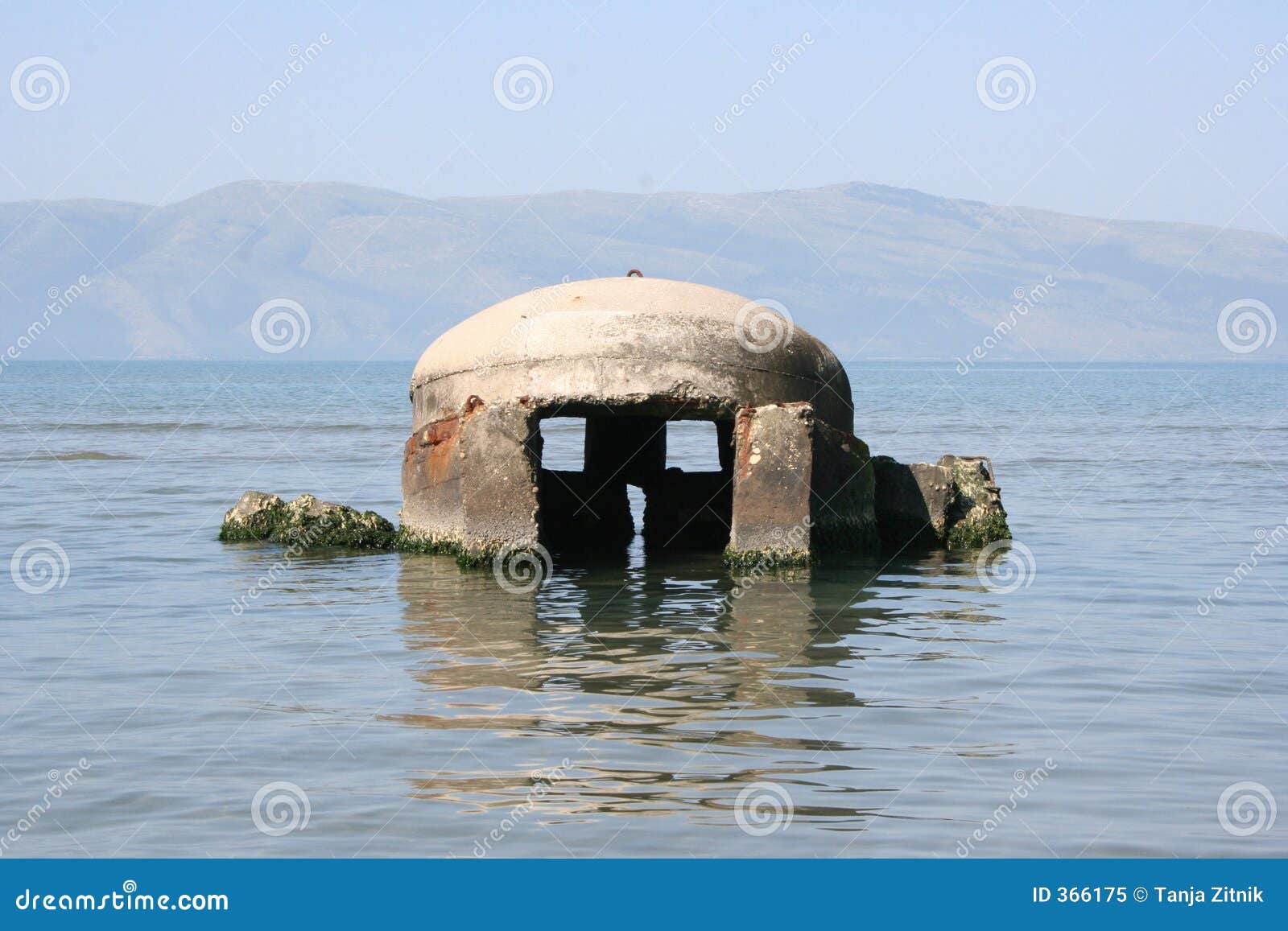 Bunker in the sea stock image. Image of soldiers, europe - 366175