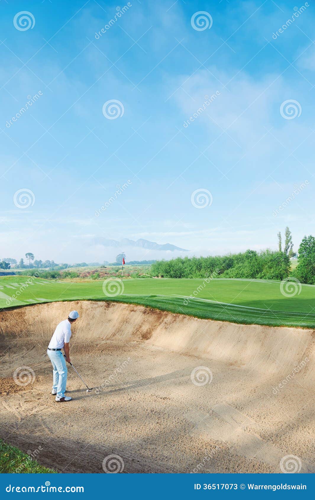 Bunker shot stock image. Image of golfer, golfing, play - 36517073