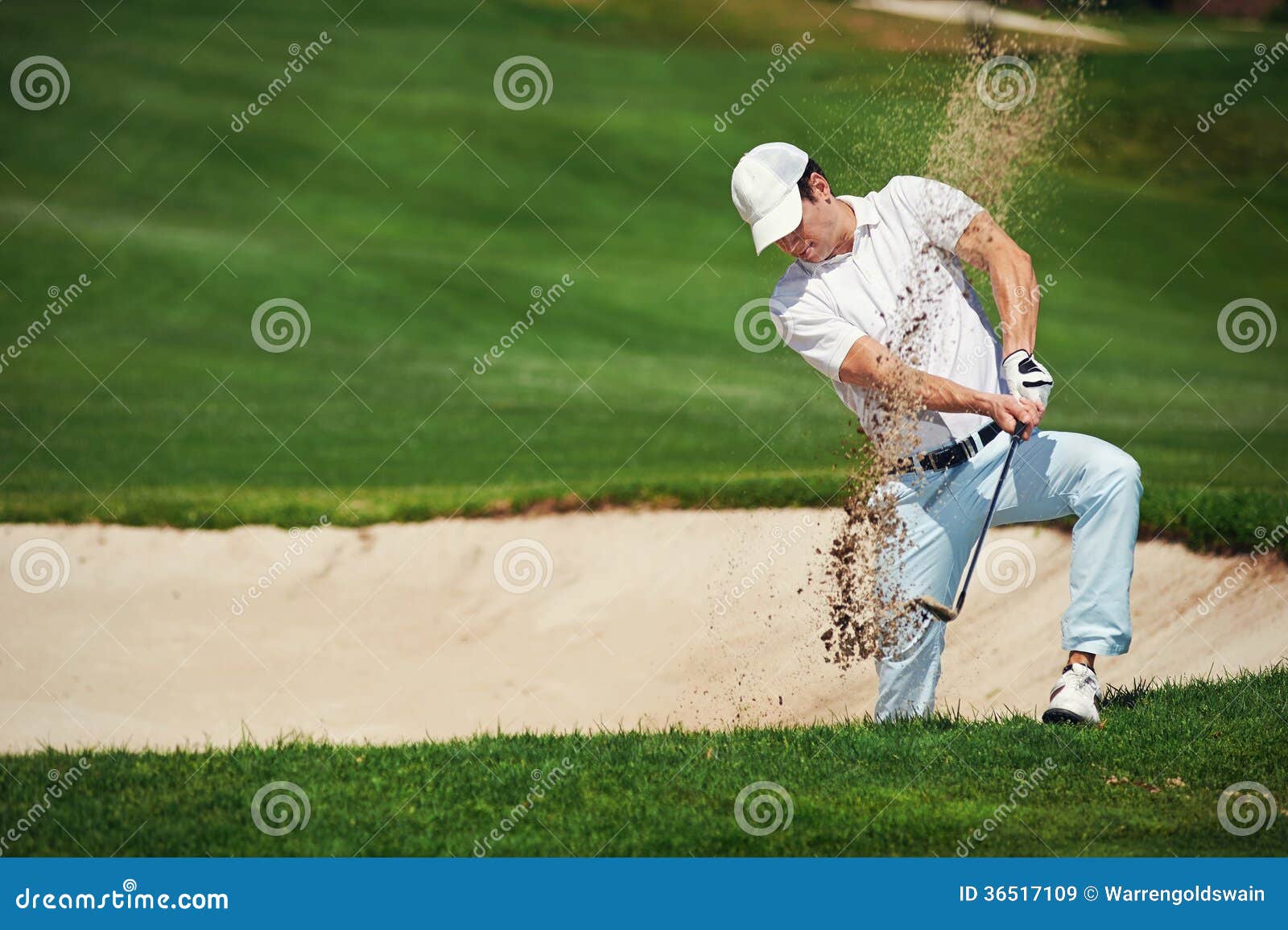 Bunker shot stock image. Image of recreation, active - 36517109
