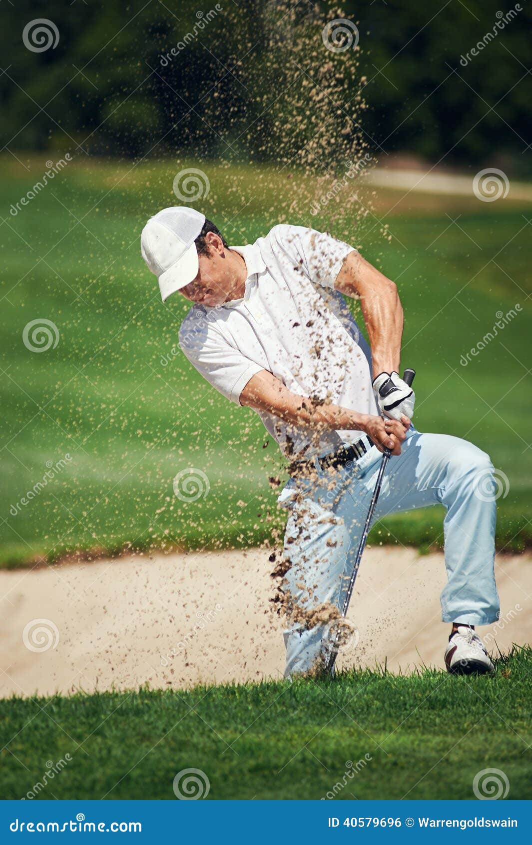 Bunker shot stock photo. Image of club, bunker, hazard - 40579696