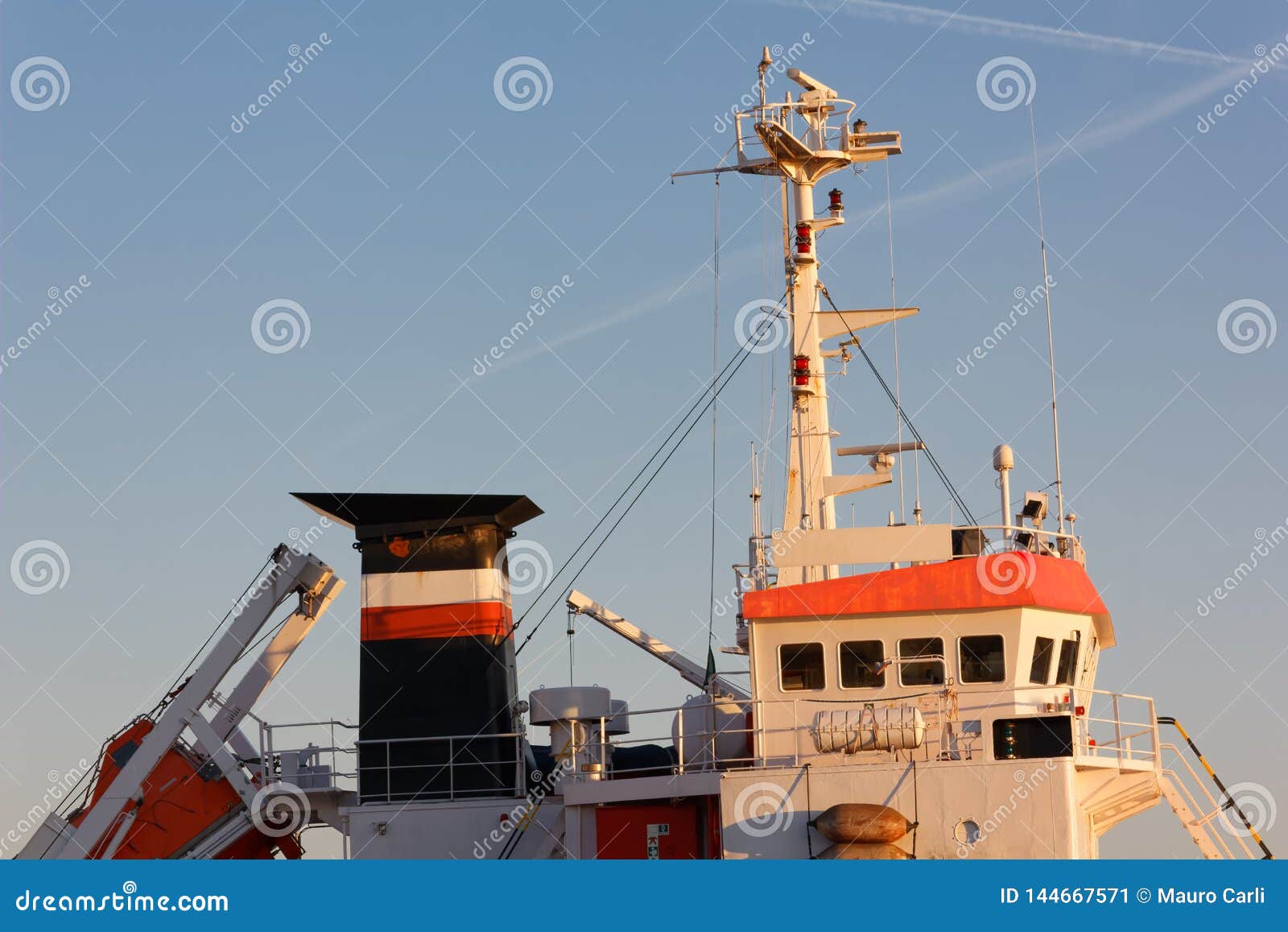 Bunker Tanker in the Sunset Light Stock Image - Image of industrial ...