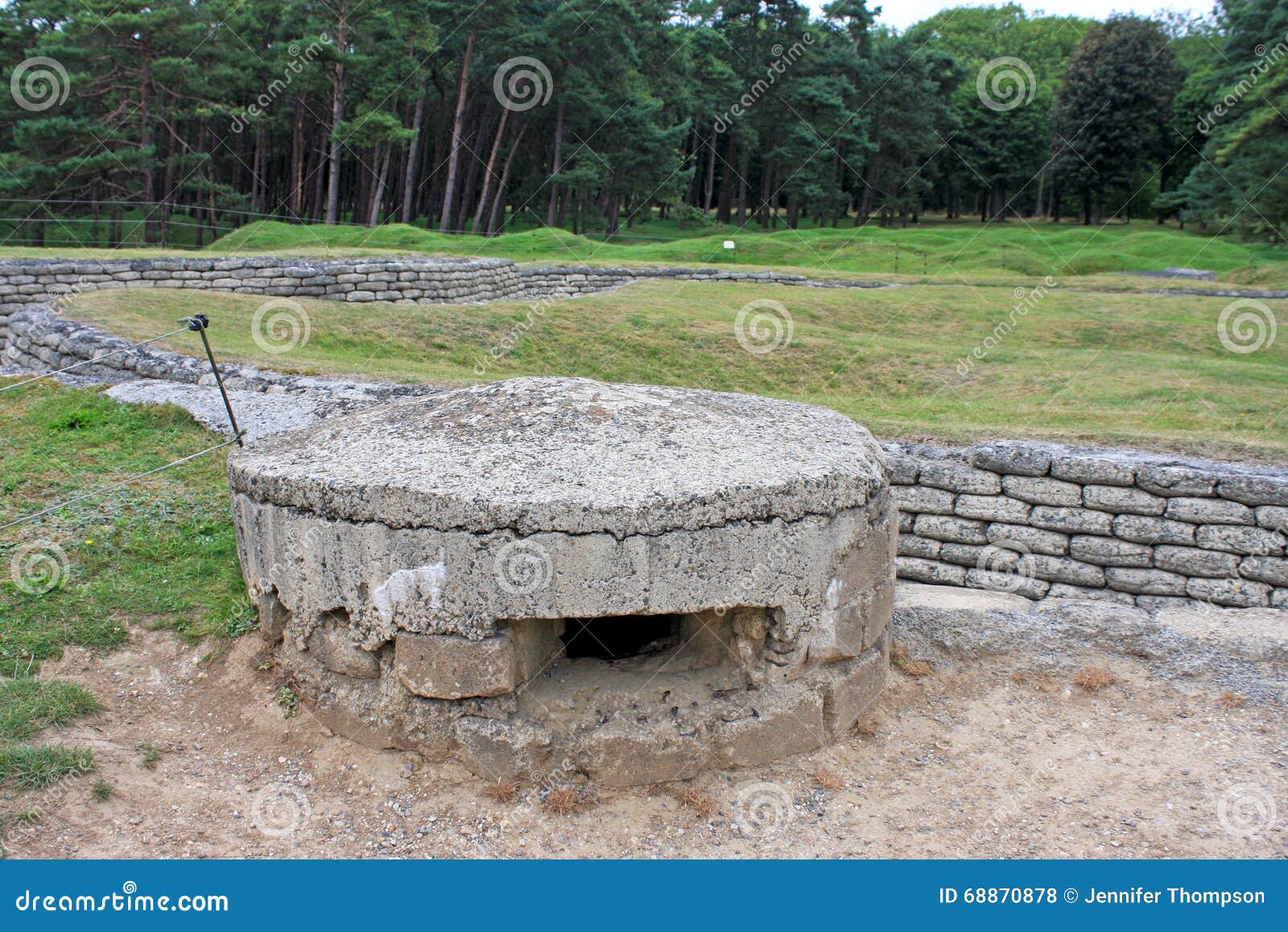 Bunker and trenches stock photo. Image of trench, trenches - 68870878