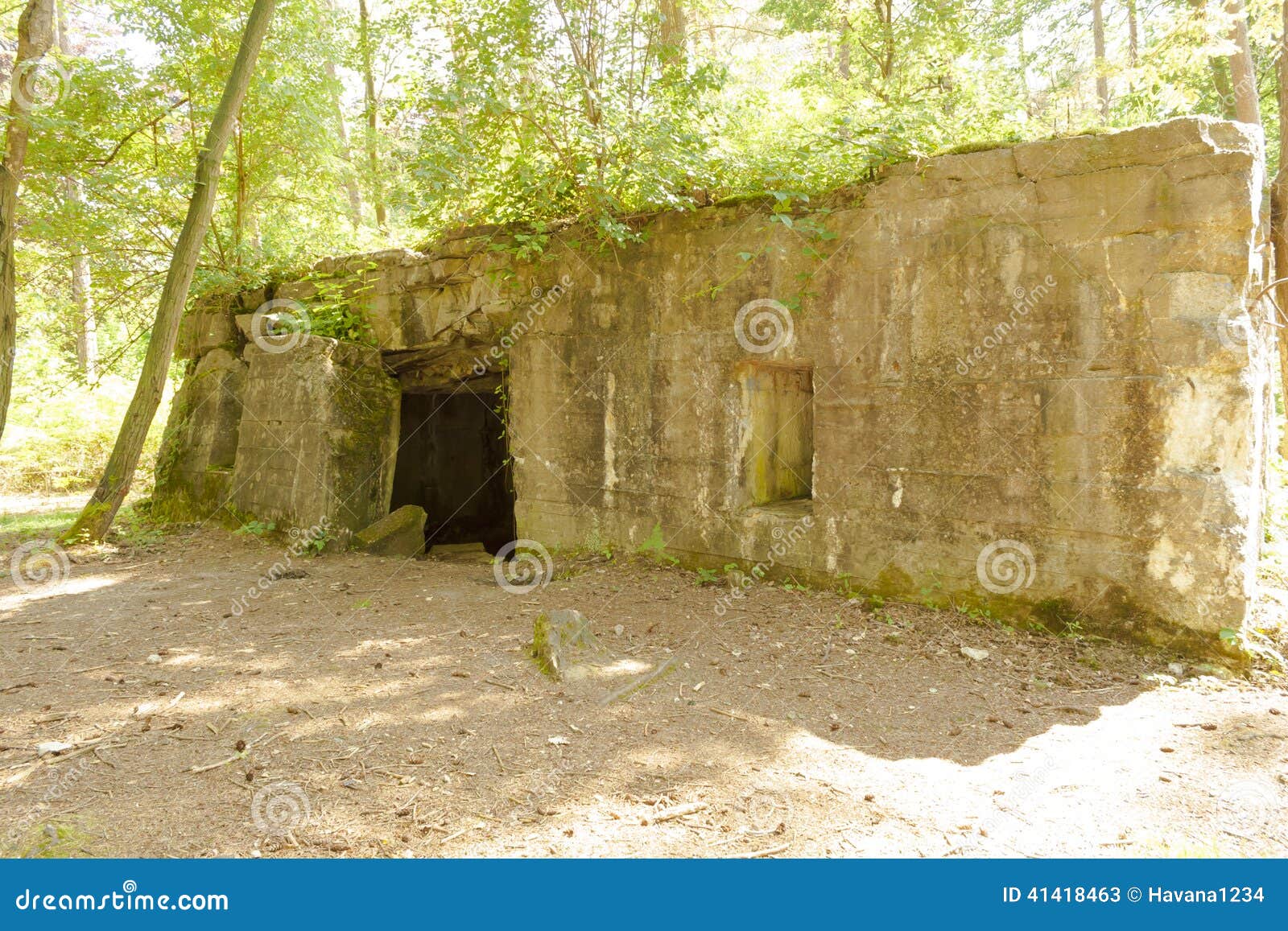 A Bunker of World War 1 in Flanders Fields Stock Image - Image of ...