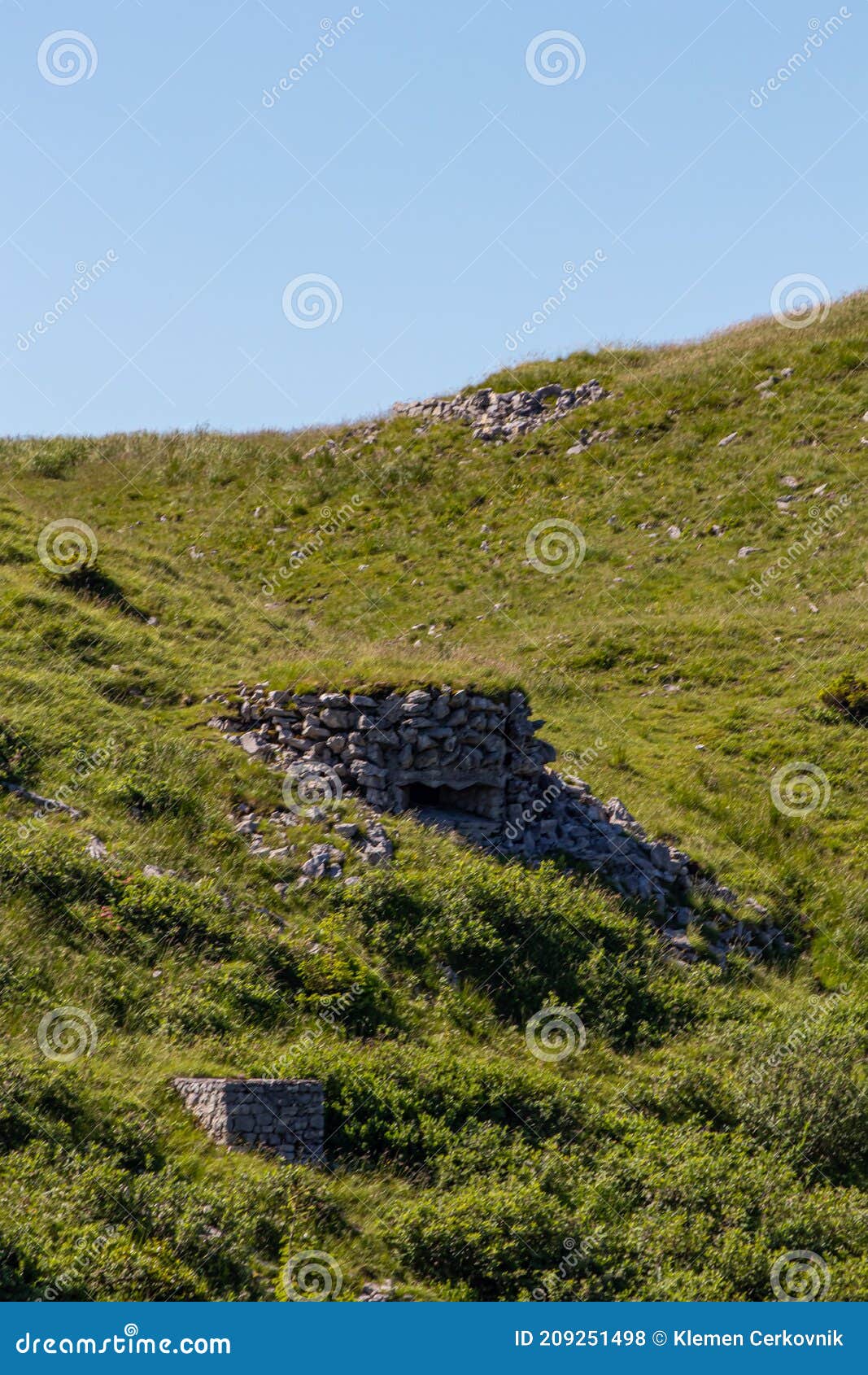 Bunker from 1 World War Front Side Stock Photo - Image of warfare ...