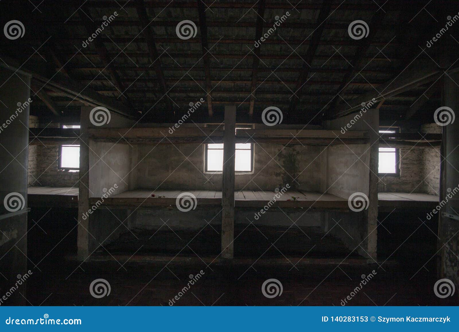 Bunks of Prisoners in the Barracks of the Concentration Camp. a ...