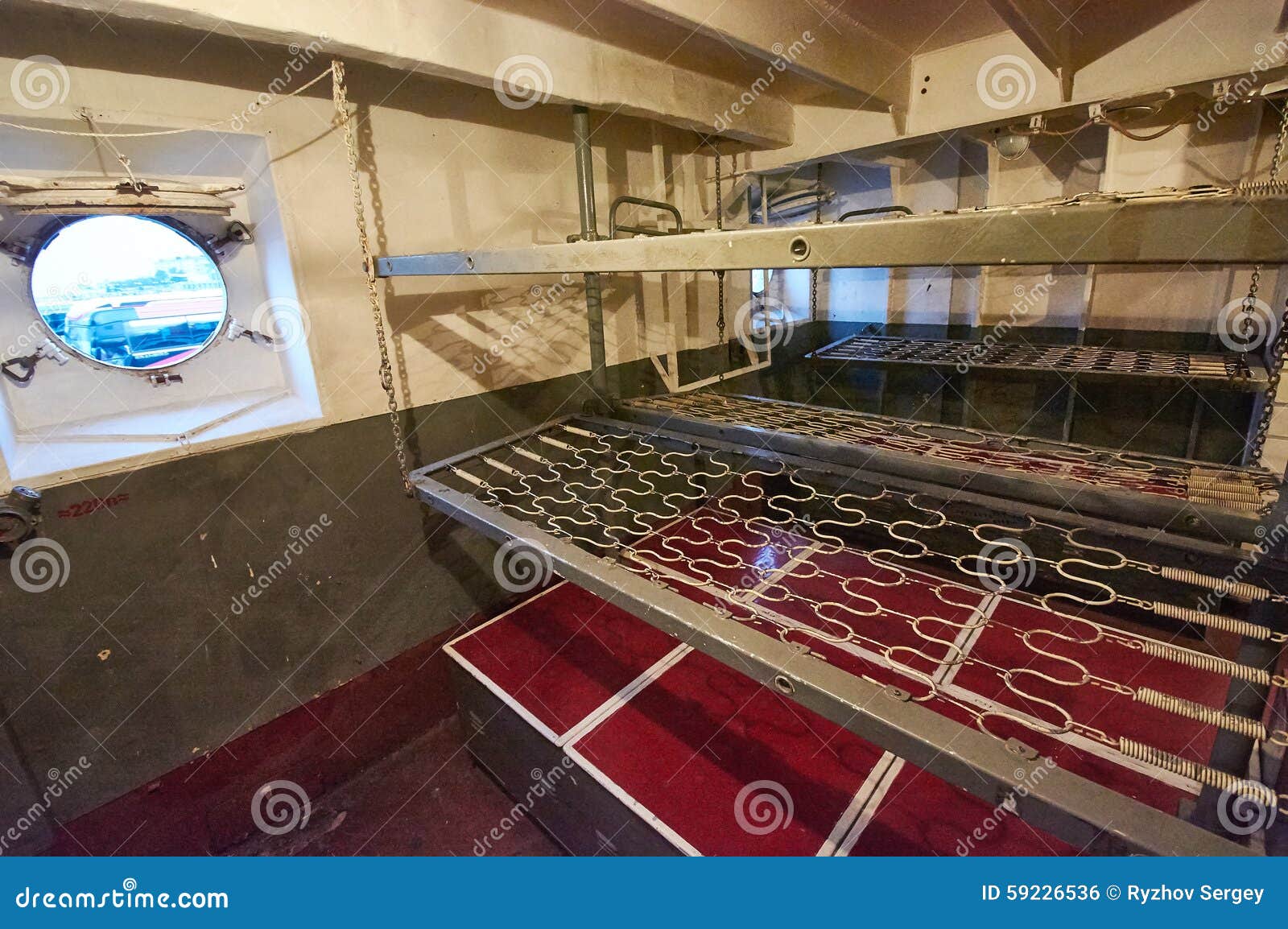 Bunks sailors on warship stock photo. Image of ship, sleep - 59226536