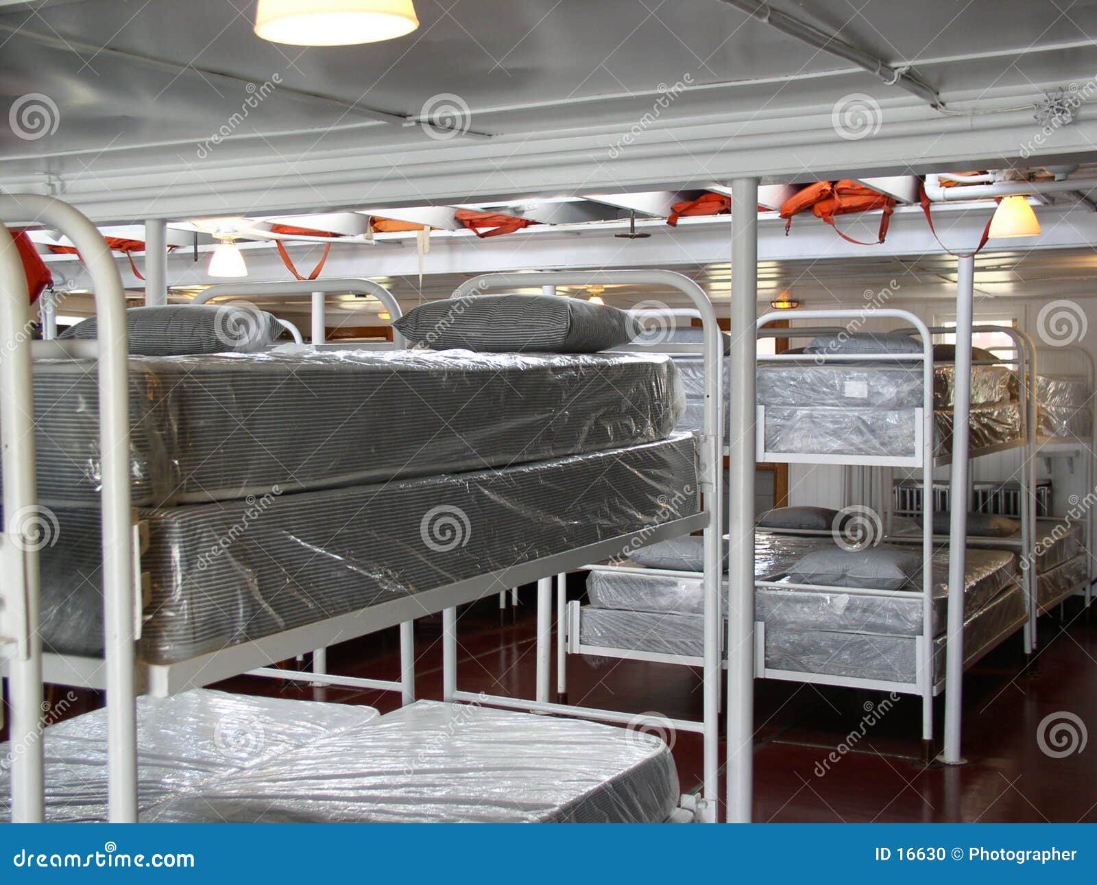 Bunks for steamship Crew stock photo. Image of bunk, lights - 16630
