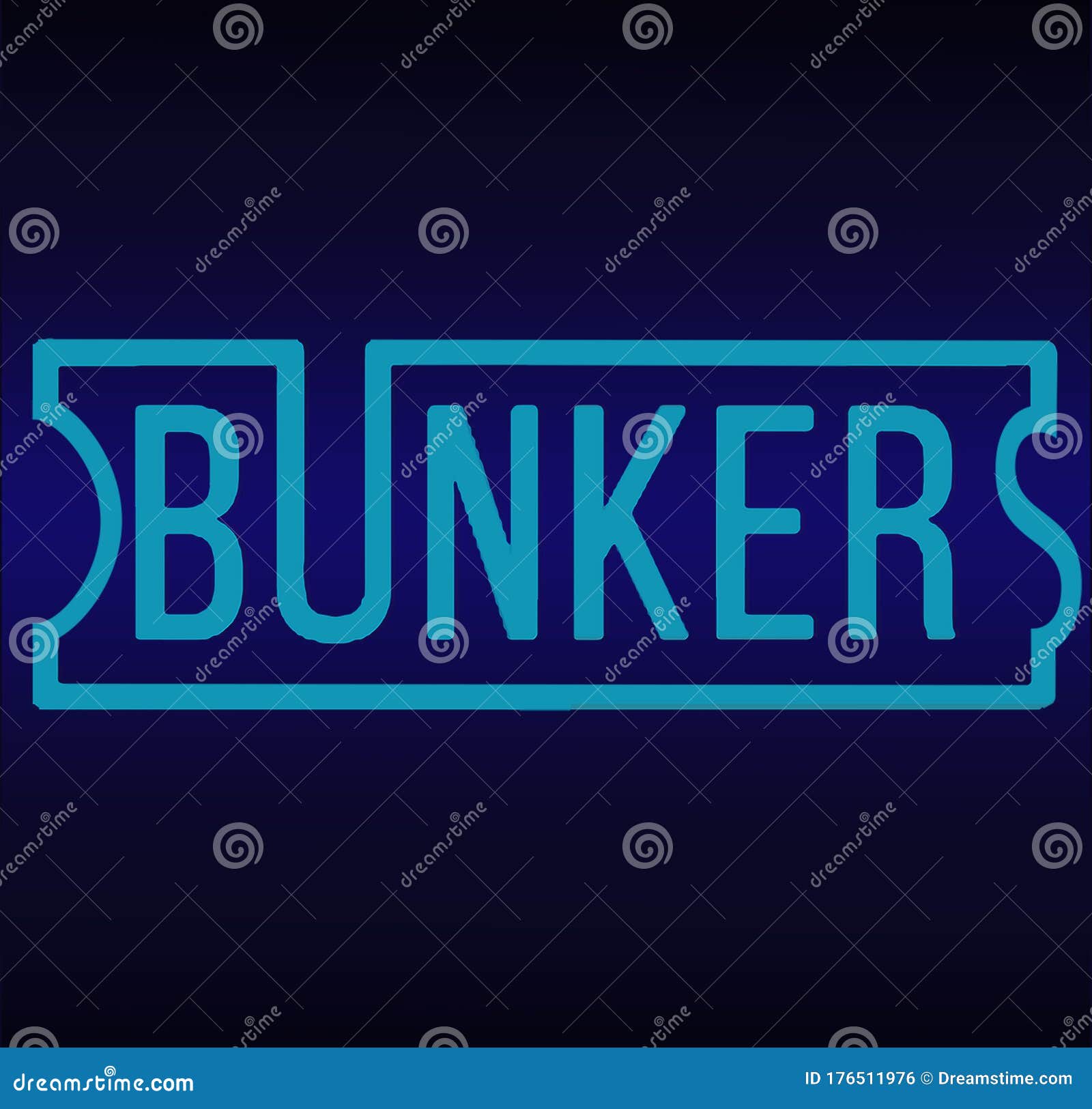 The Bunkers logo stock illustration. Illustration of collages - 176511976