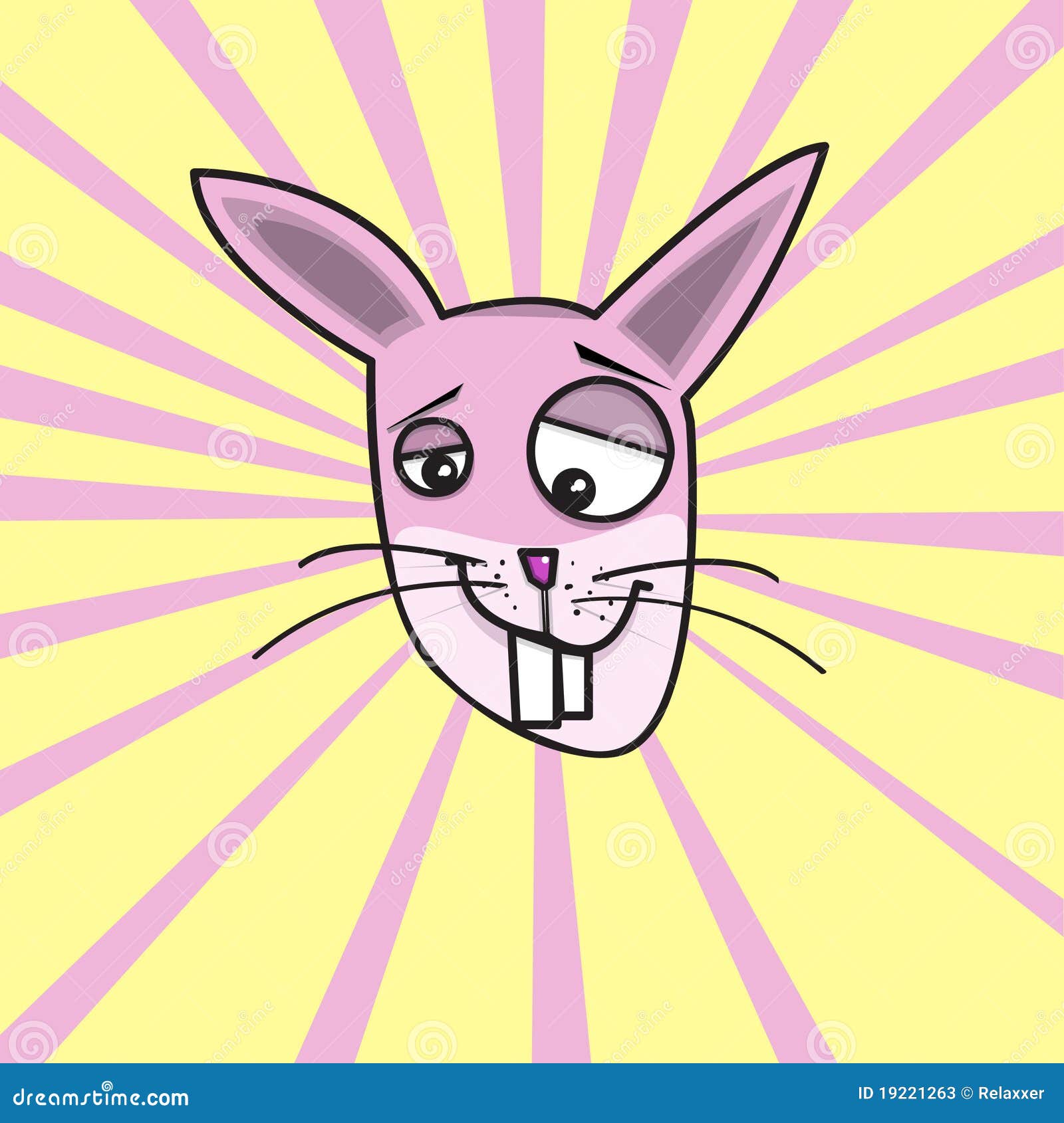 Drunk Bunny Illustration On Black Background Cartoon Vector ...