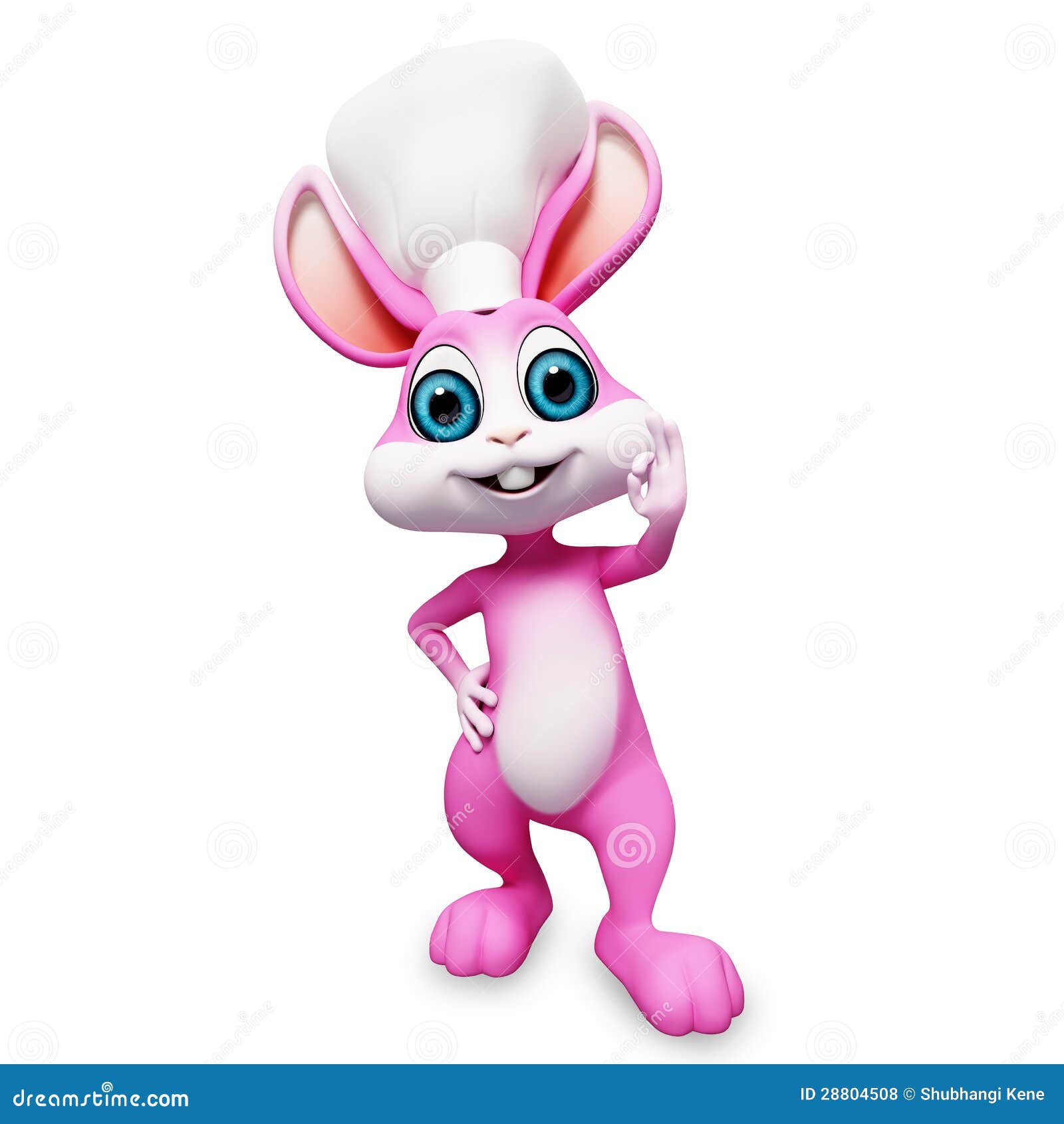 Bunny as a chef stock illustration. Illustration of rabbit - 28804508