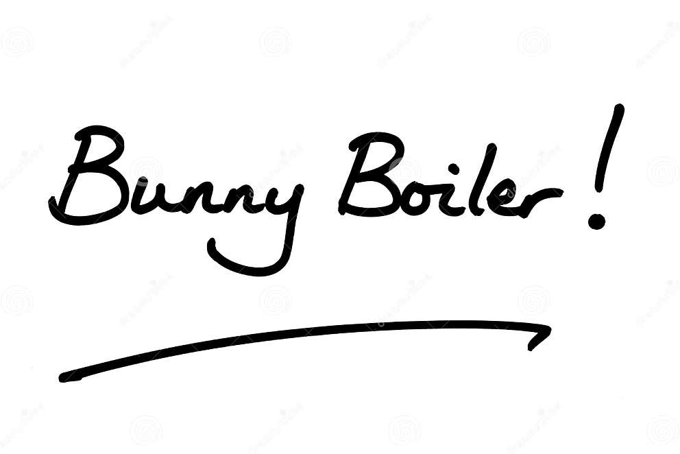 Bunny Boiler stock illustration. Illustration of phrase - 215922662