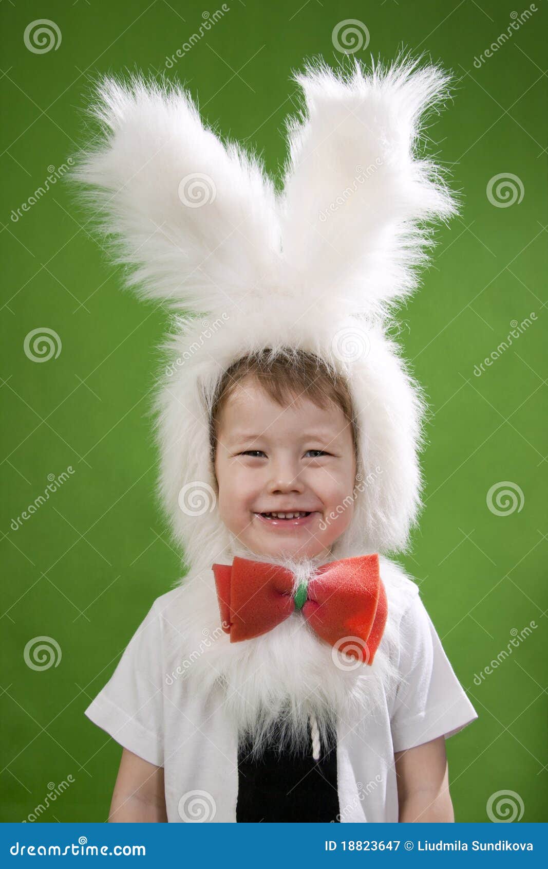 Bunny Boy stock image. Image of infant, face, fuzzy, expression - 18823647