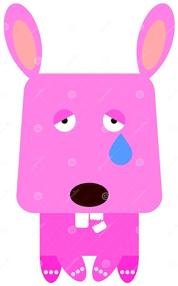 Bunny broken tooth stock illustration. Illustration of tooth - 38848426