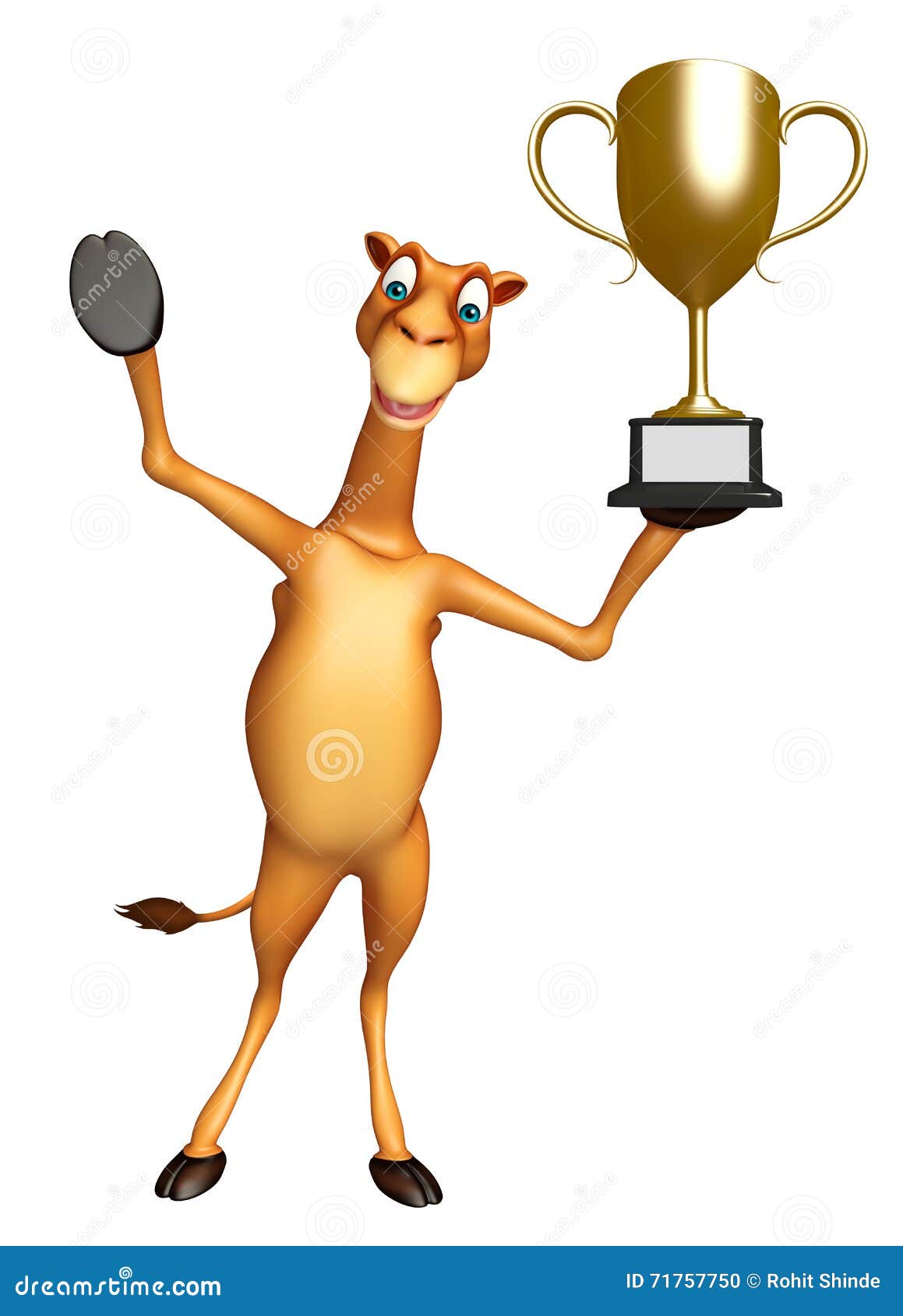 Bunny Cartoon Character with Wrong Sign Stock Illustration ...