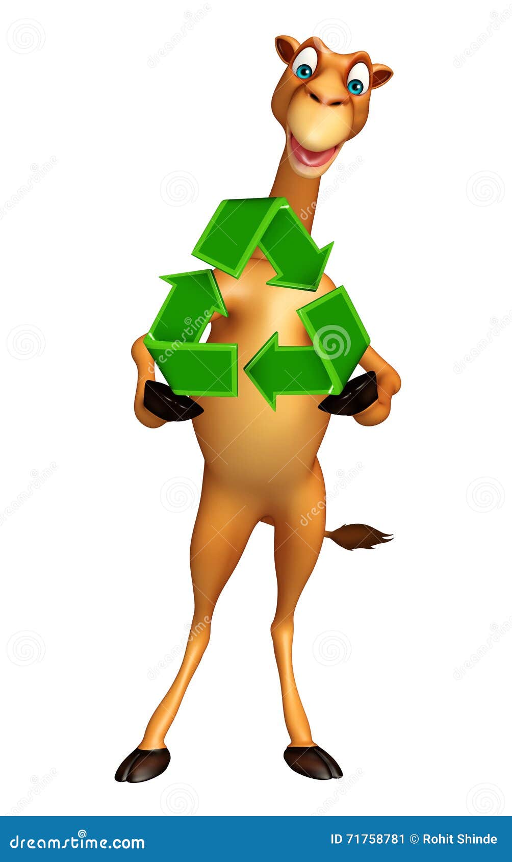 Bunny Cartoon Character with Wrong Sign Stock Illustration ...