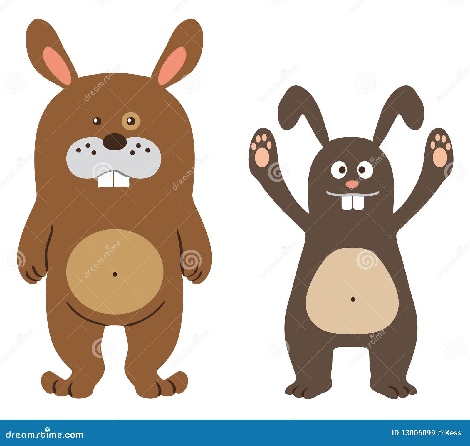 Bunny characters stock vector. Illustration of funny - 13006099