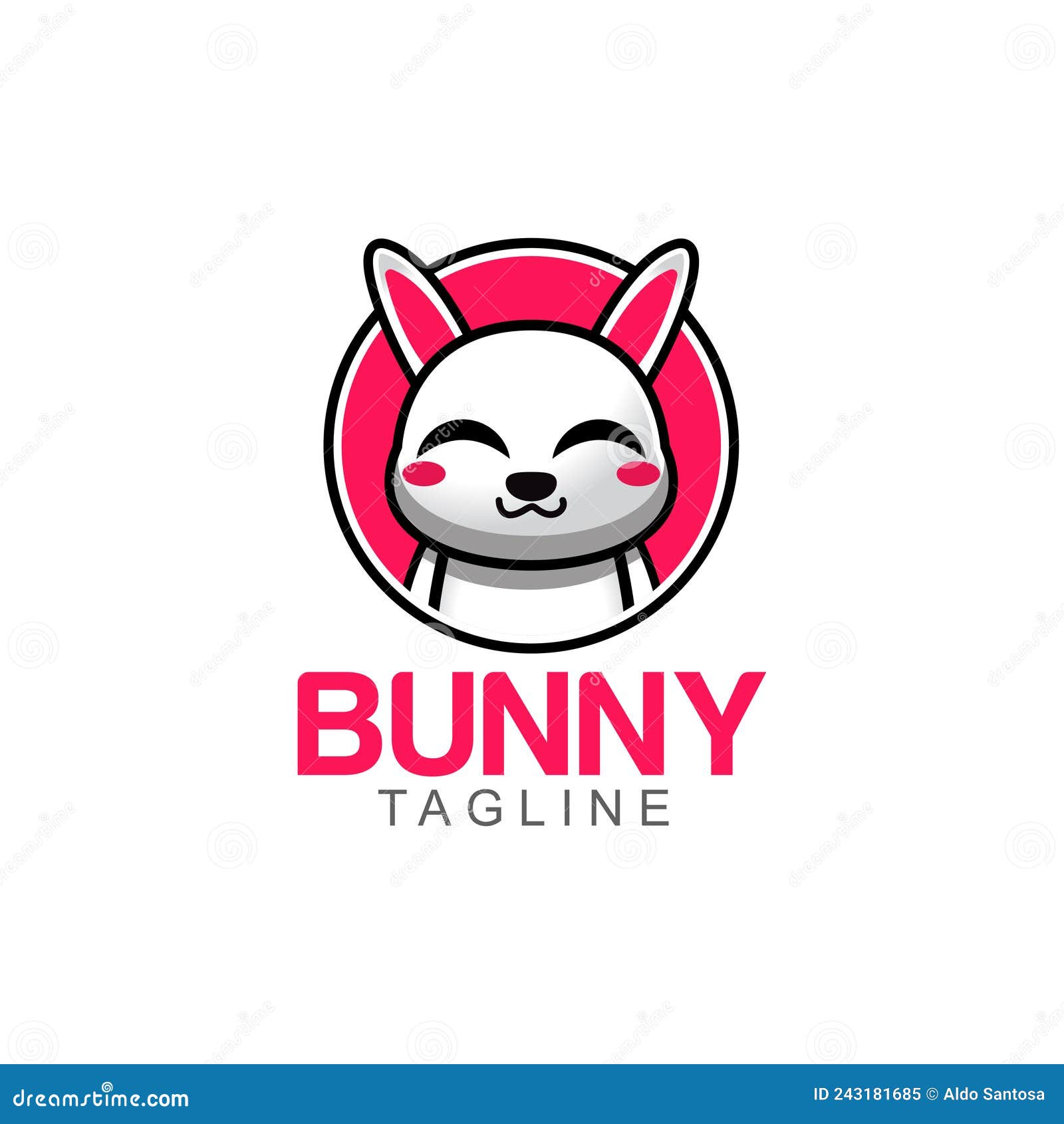 Bunny Company Logo Vector Illustration Stock Vector - Illustration of ...