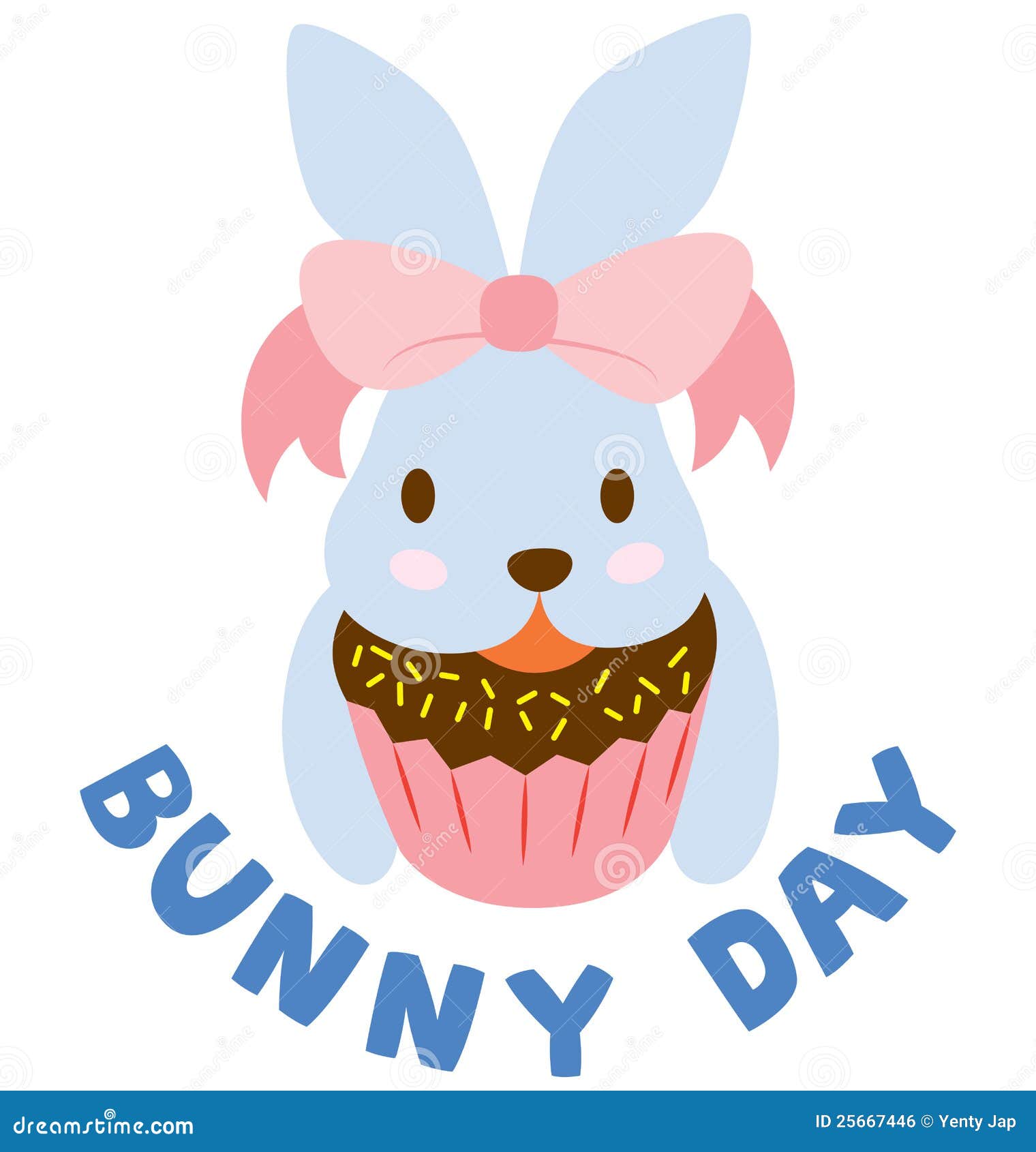 Bunny Day stock vector. Illustration of kids, chocolate - 25667446