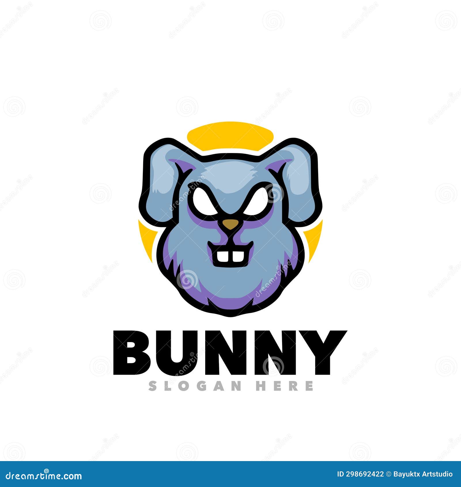 Bunny Angry Reaction Expression Face Emoji Vector | CartoonDealer.com ...