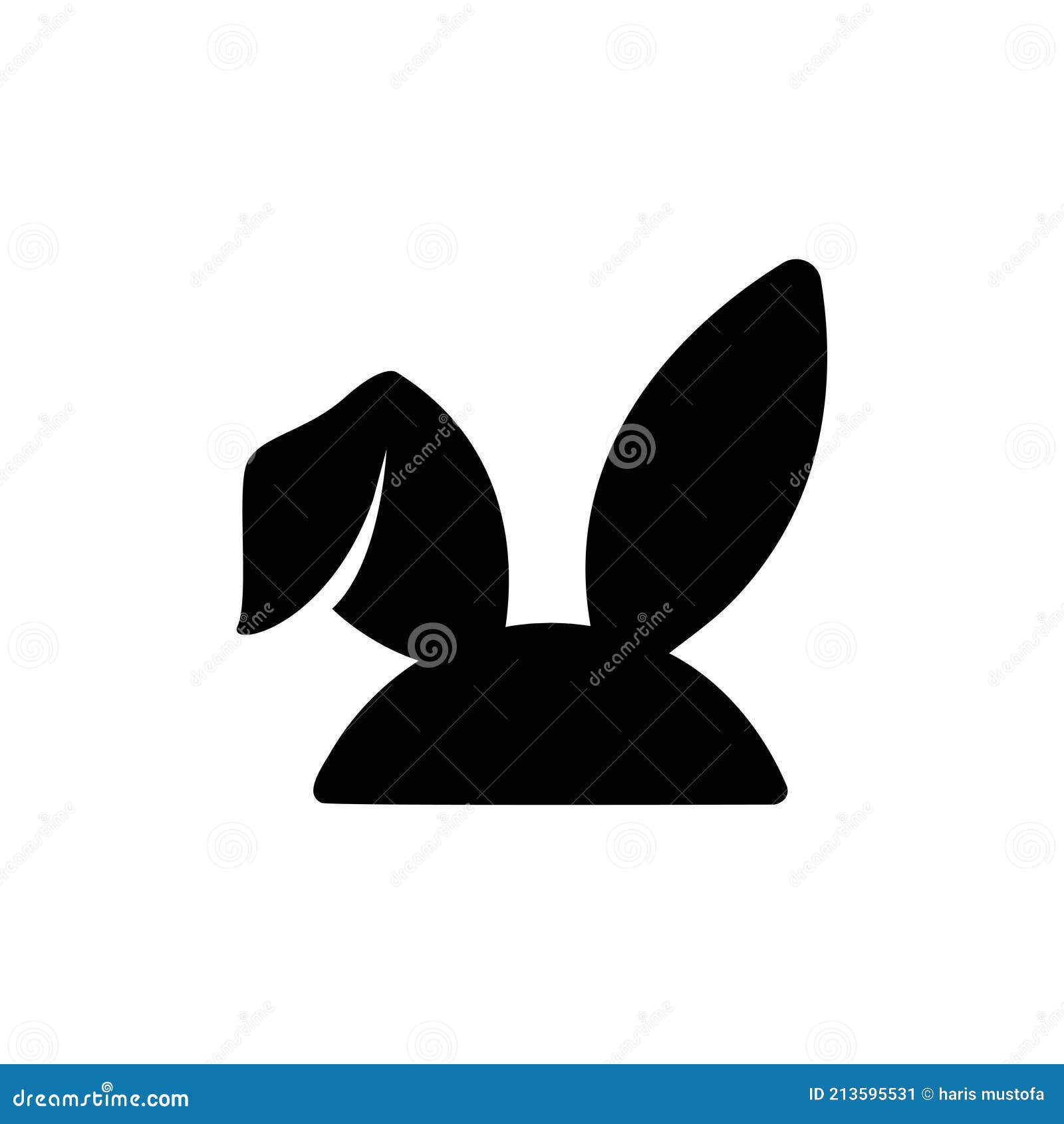 Bunny Ear Icon Design Template Vector Isolated Stock Illustration ...