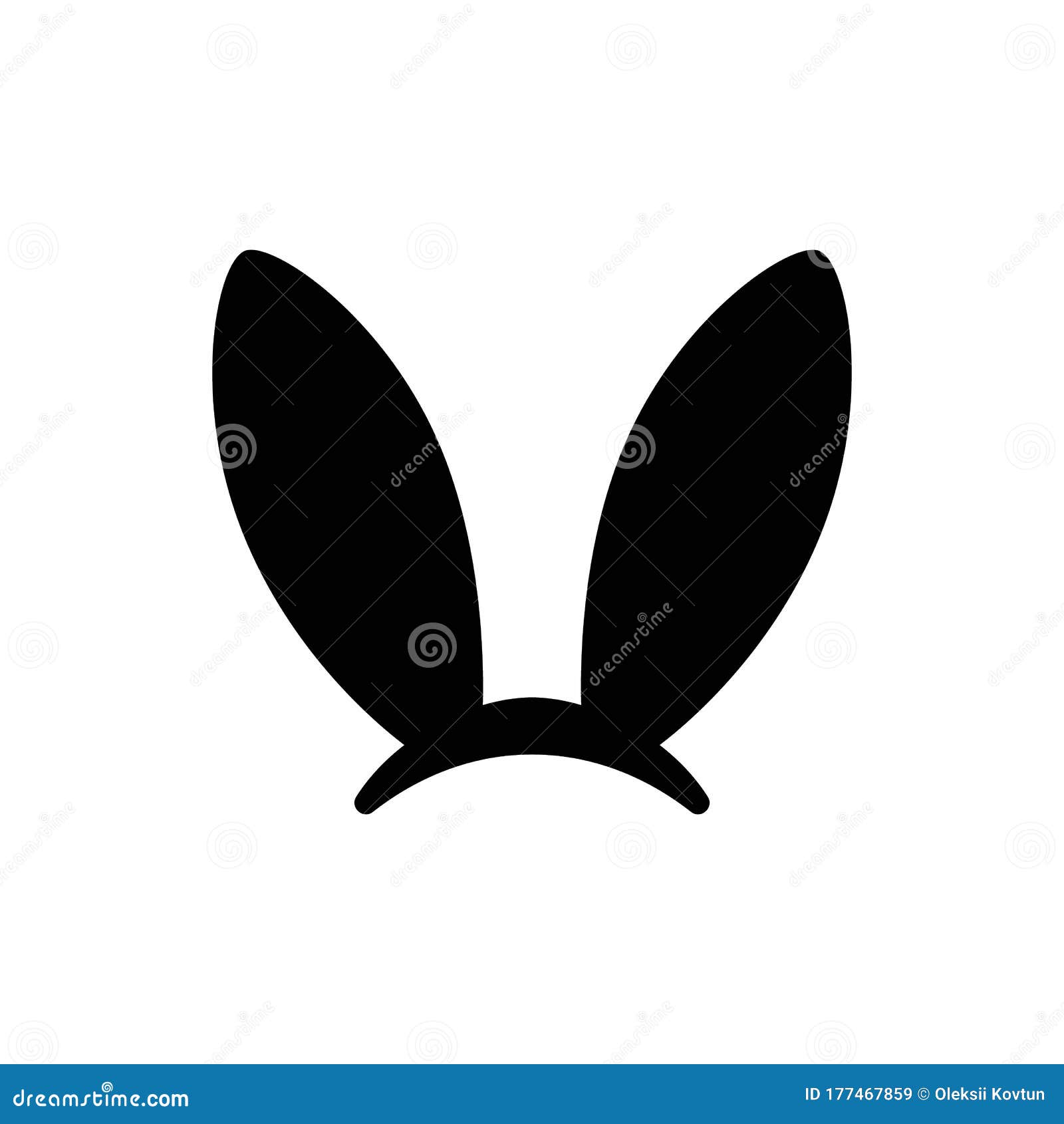 Bunny Ears . Bunny Ears Icon. Isolated. Vector Stock Illustration ...
