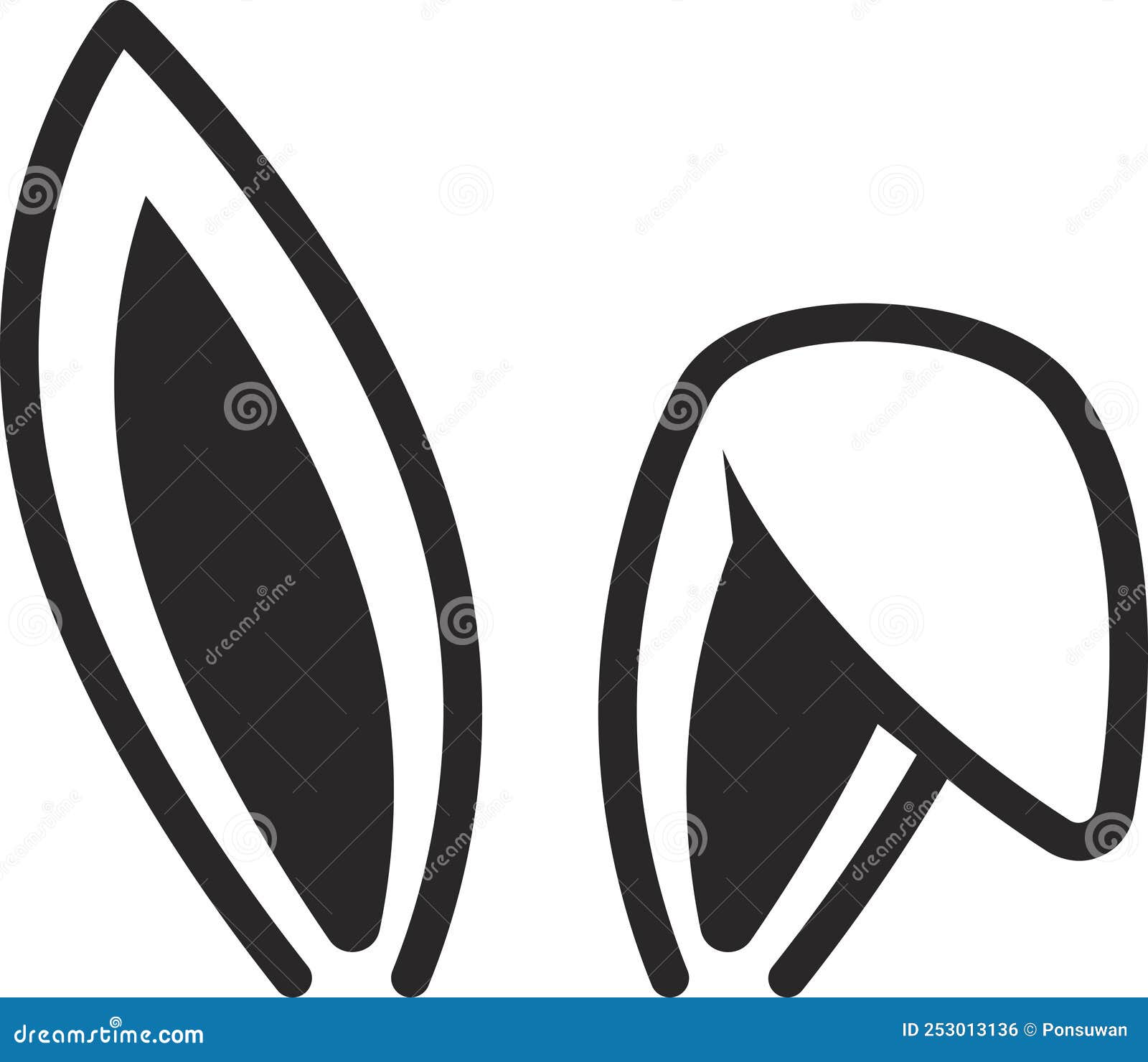 Bunny Ears Icon. Vector Illustration Stock Vector - Illustration of ...