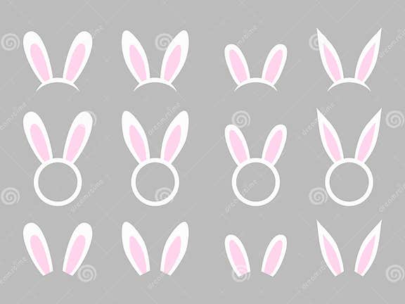Bunny Ears Vector Collection Easter Bunny Headband Easter Bunny