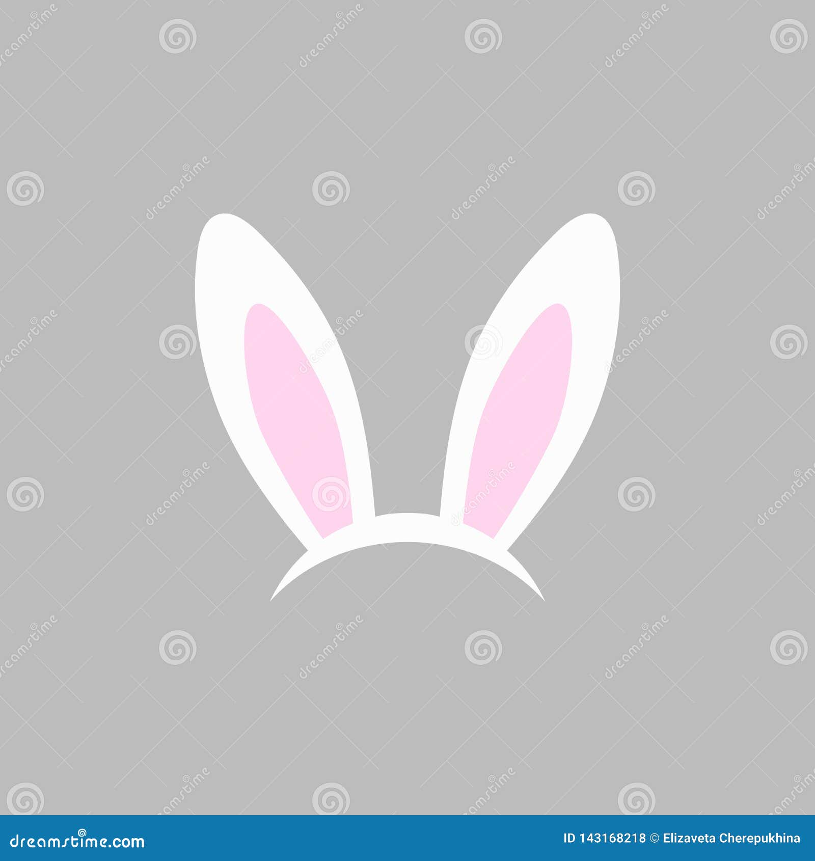 Bunny Ears - Vector Icon. Easter Bunny Headband. Easter Bunny Ears Mask ...