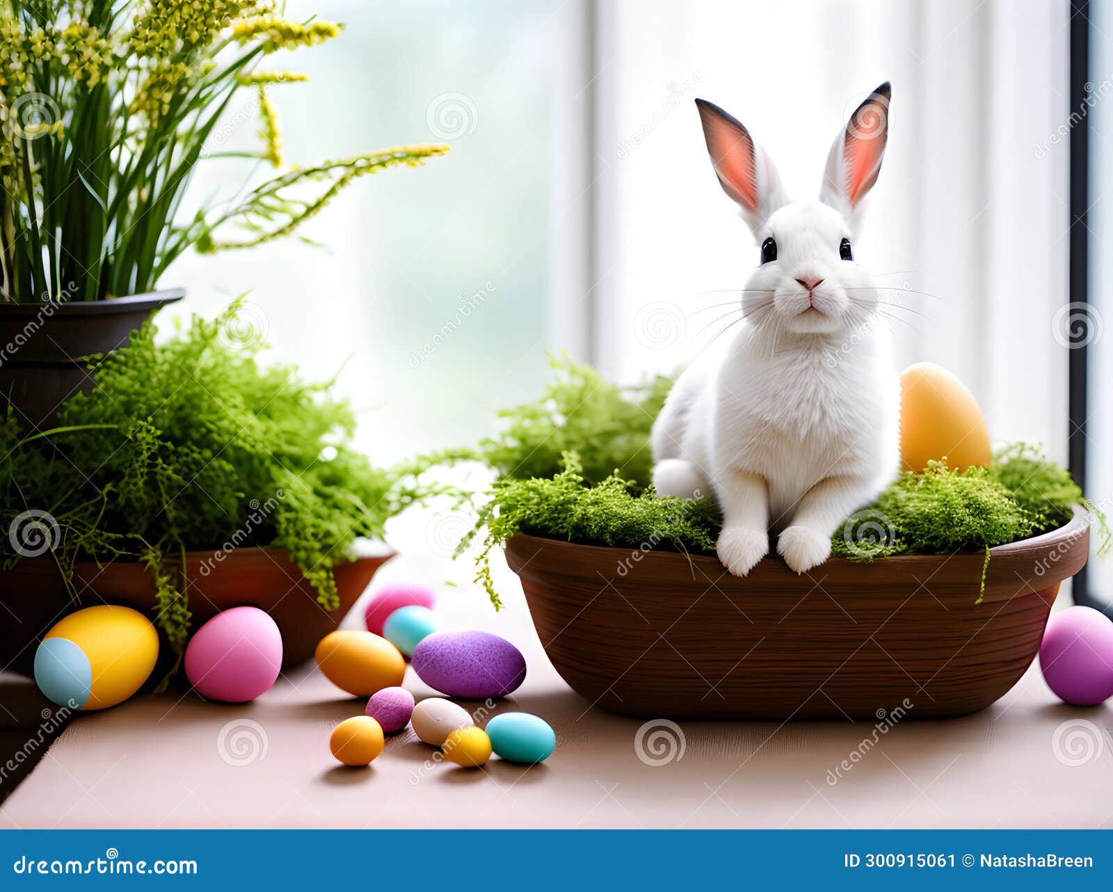 Bunny Easter Cozy Detailed Focused Highquality. Stock Image - Image of ...