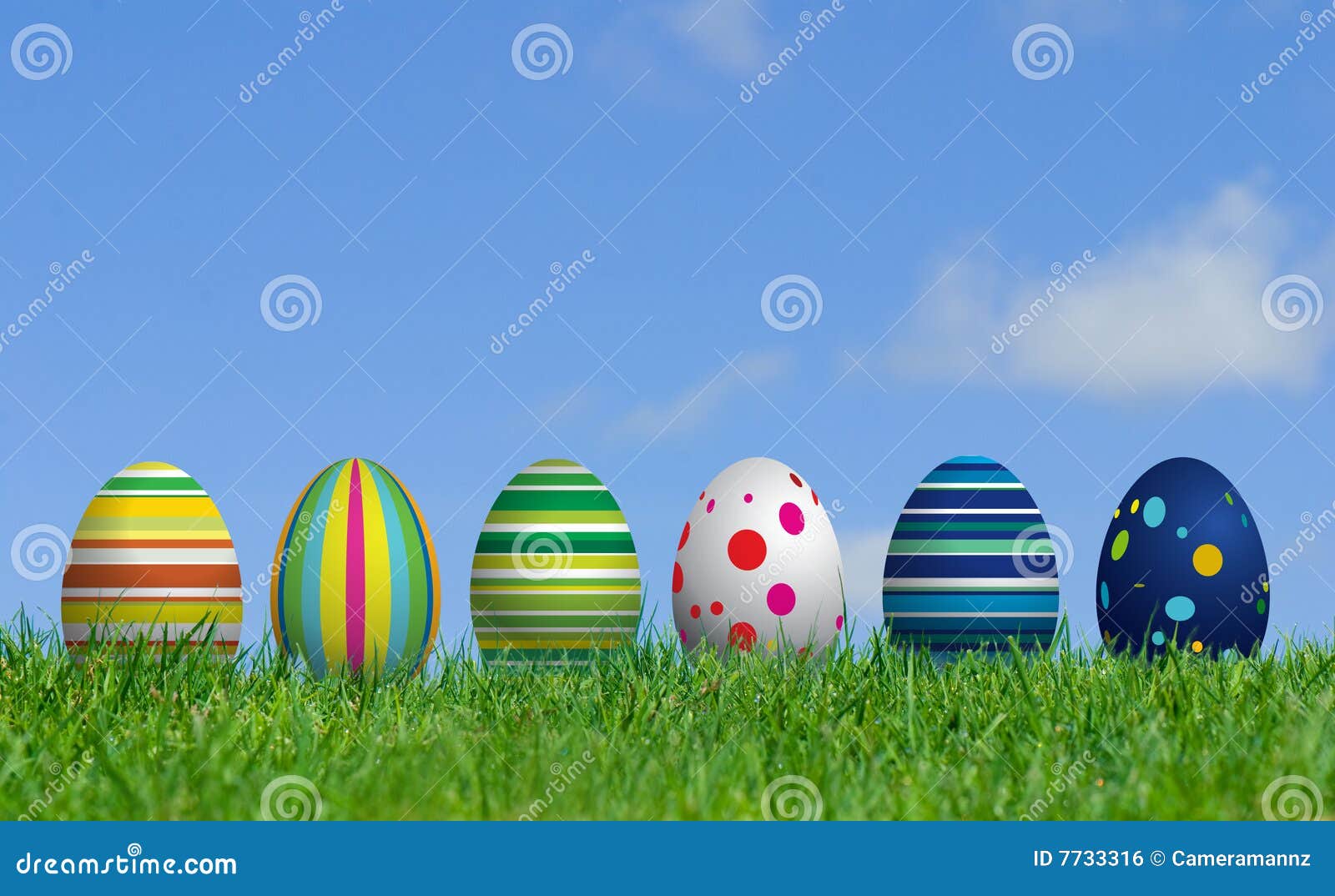 Bunny and Easter Eggs stock photo. Image of scenic, public - 7733316